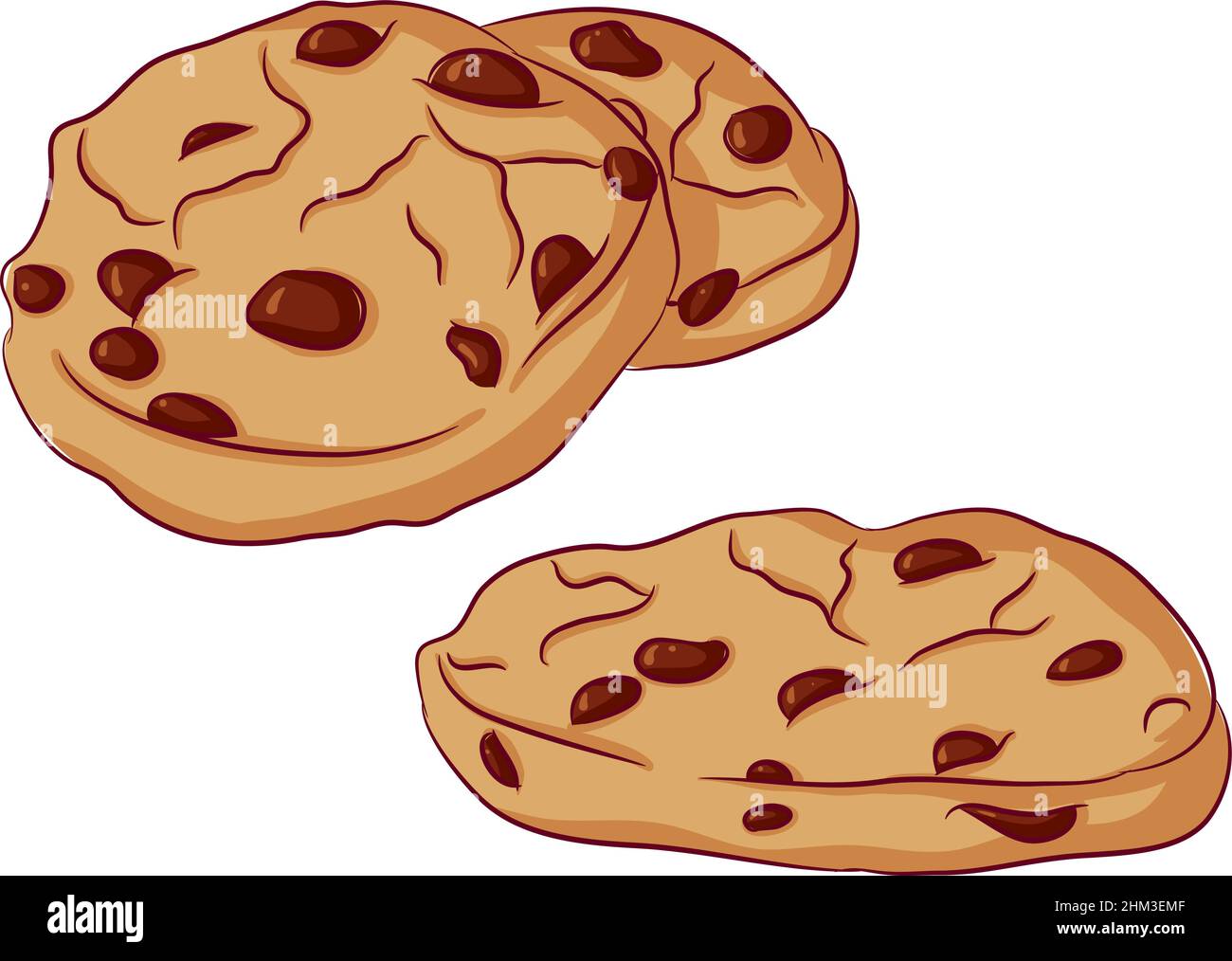 Baking fresh cookies in Stock Vector Images - Alamy