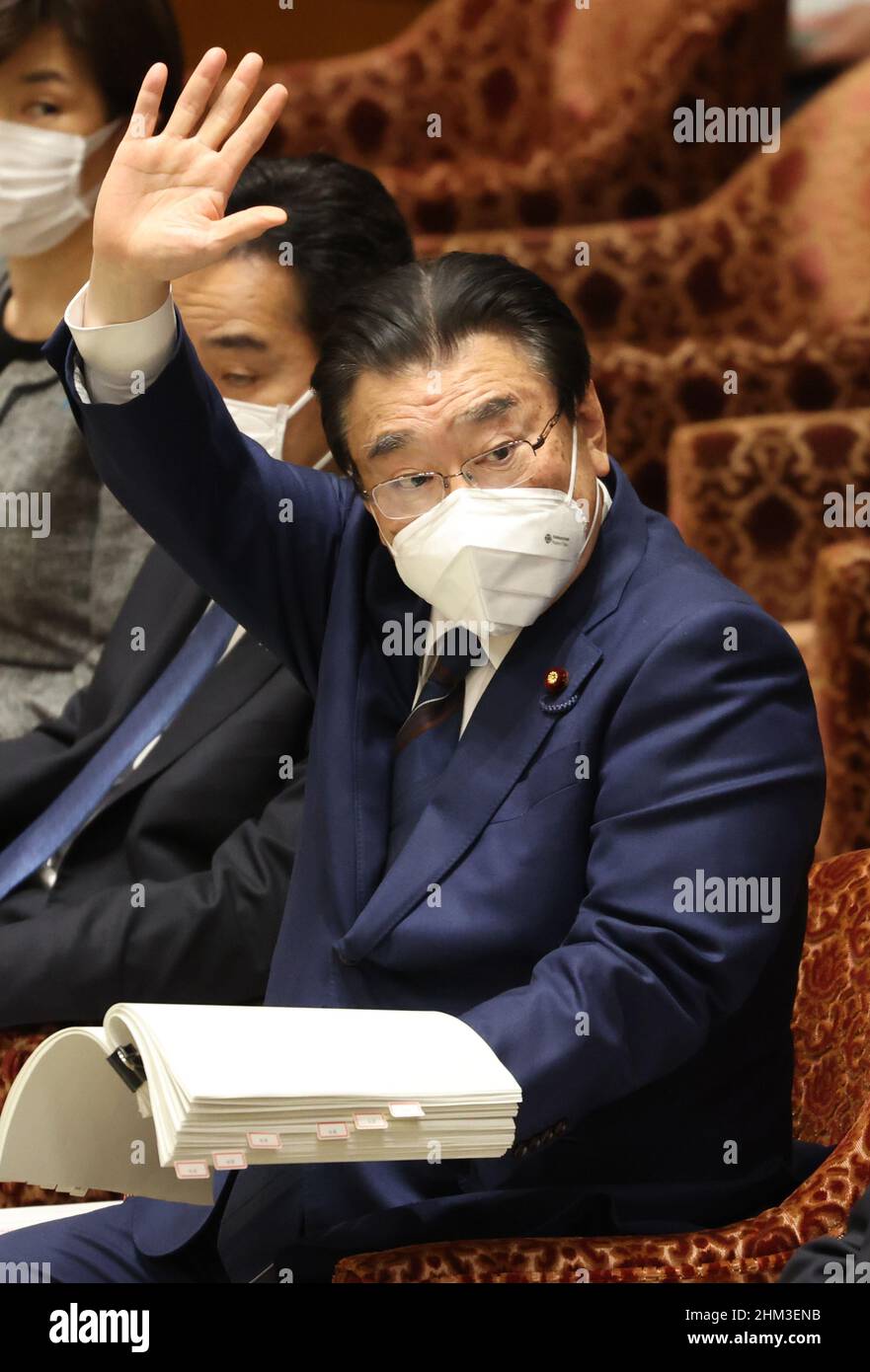 Tokyo, Japan. 7th Feb, 2022. Japanese Health Minister Shigeyuki Goto ...