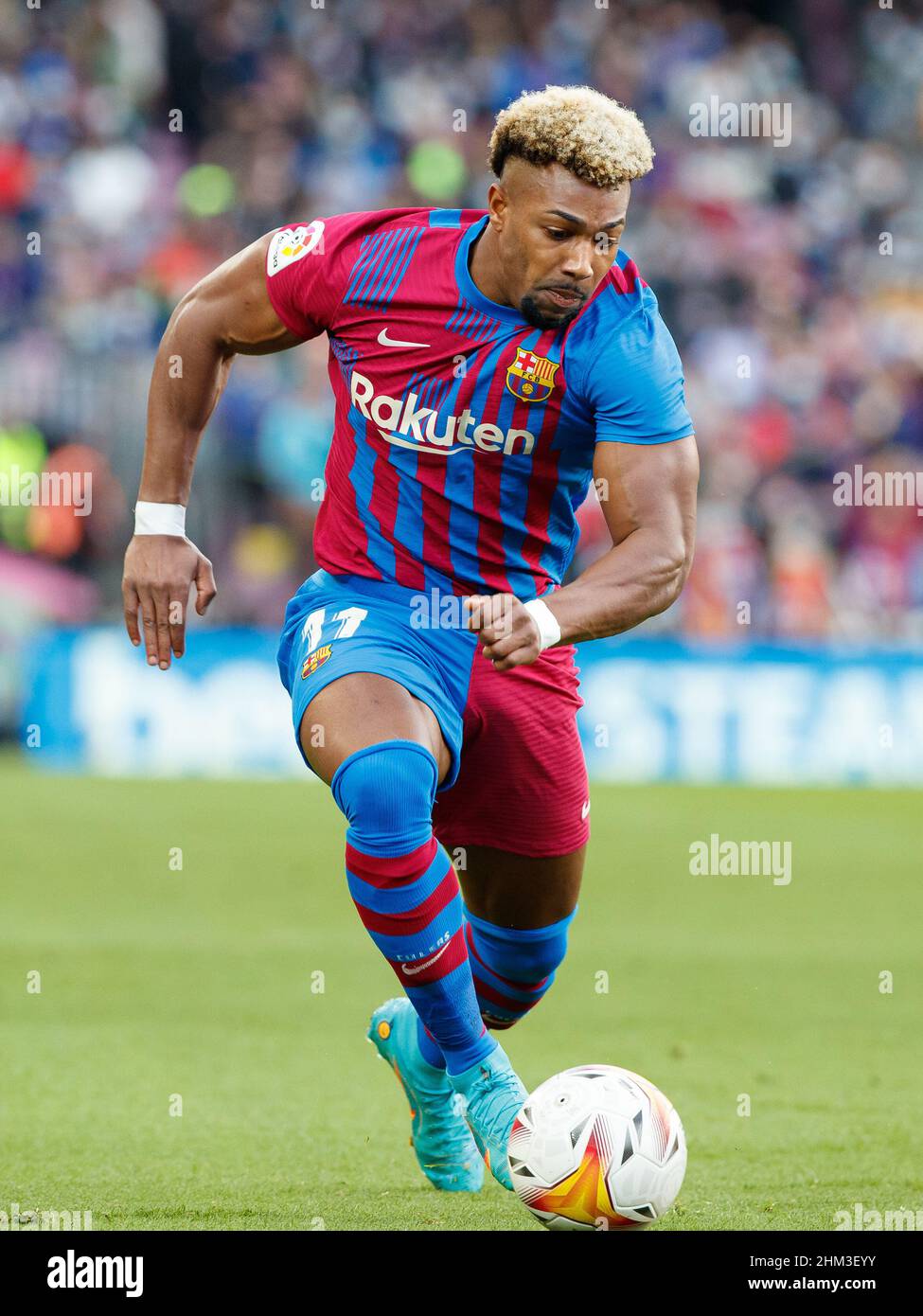 Barcelona, Spain. 06th Feb, 2022. Adama Traore of FC Barcelona in ...
