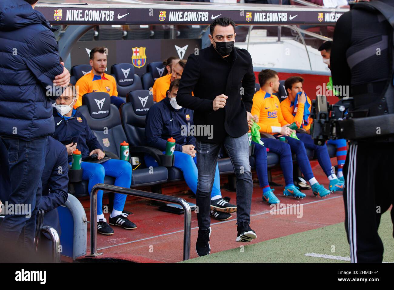 Barcelona, Spain. 06th Feb, 2022. Xavi Hernandez of FC Barcelona during the Liga match between ...