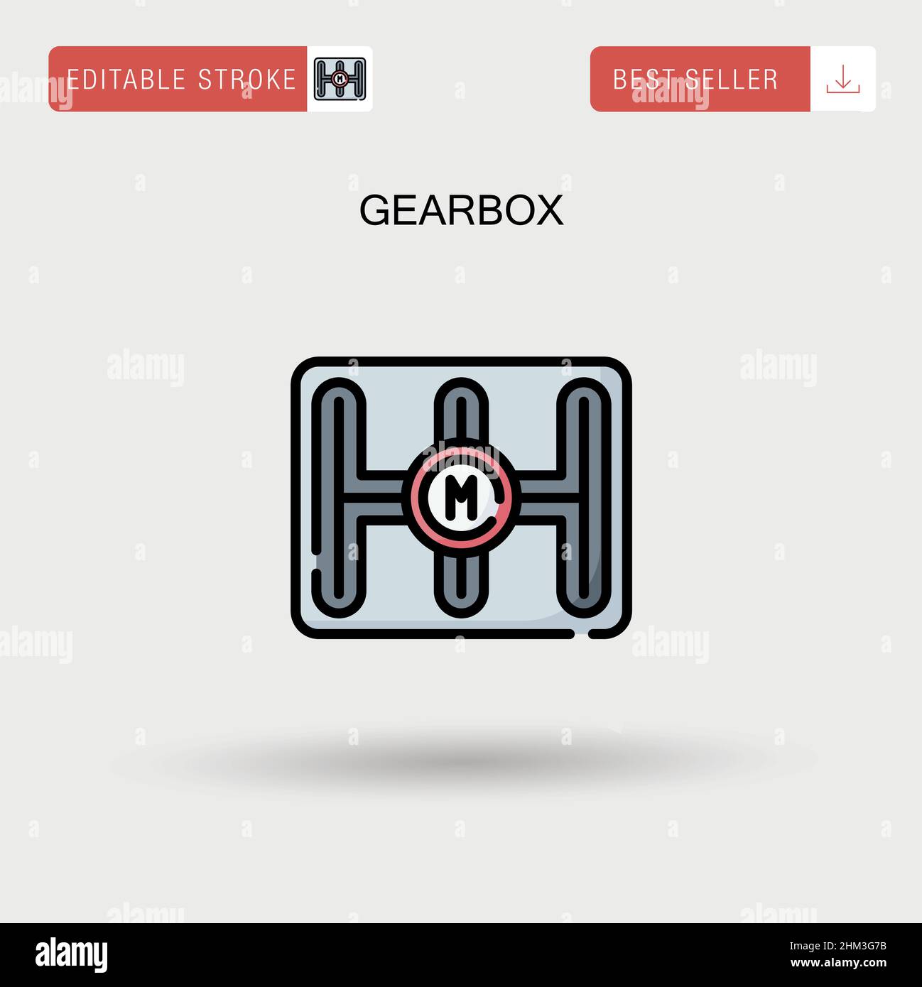 Gearbox Simple vector icon Stock Vector Image & Art - Alamy