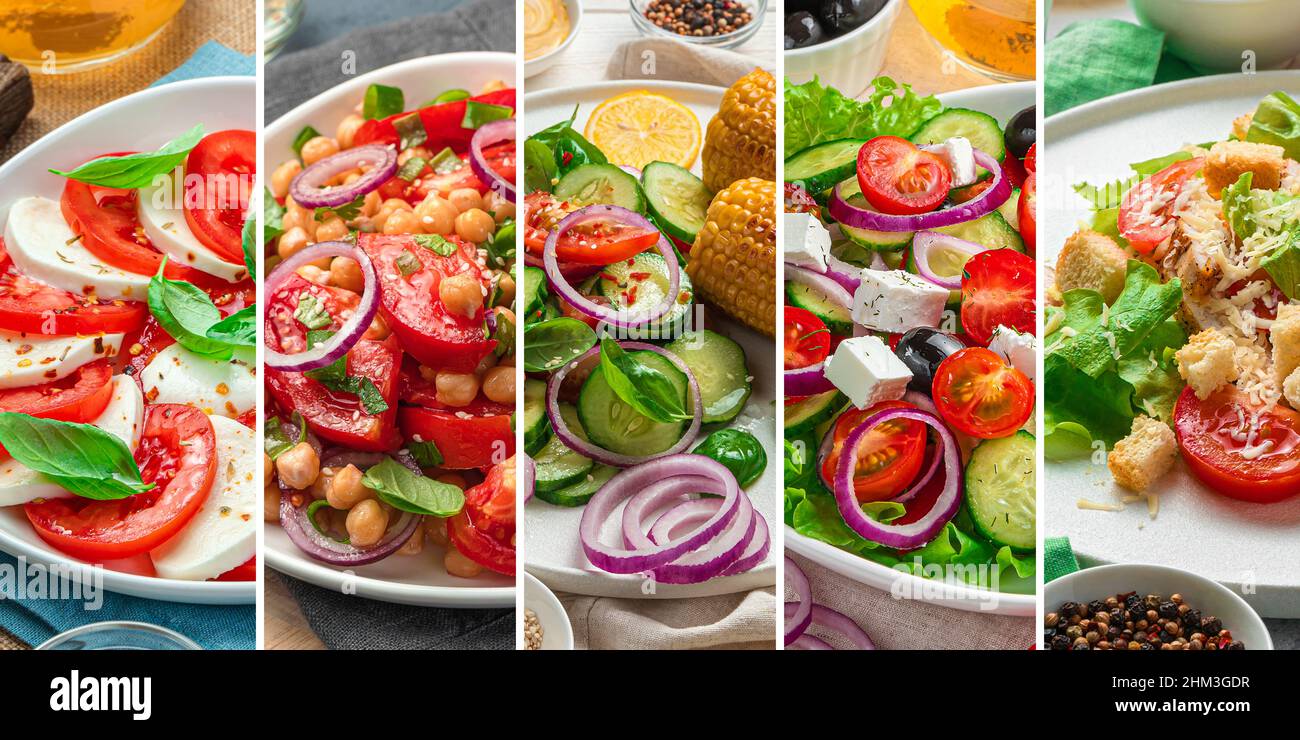 Food collage with different types of fat. Culinary background ...