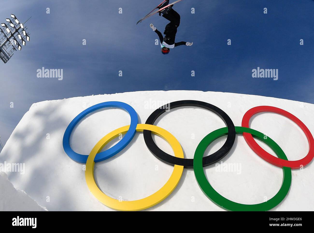 Beijing, China. 7th Feb, 2022. Gu Ailing of China competes during the ...