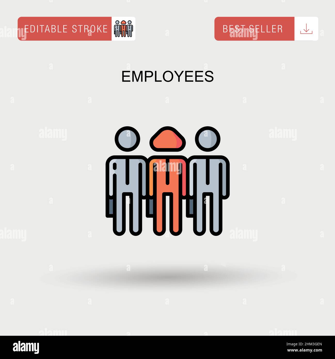 Employees working office Stock Vector Images - Alamy