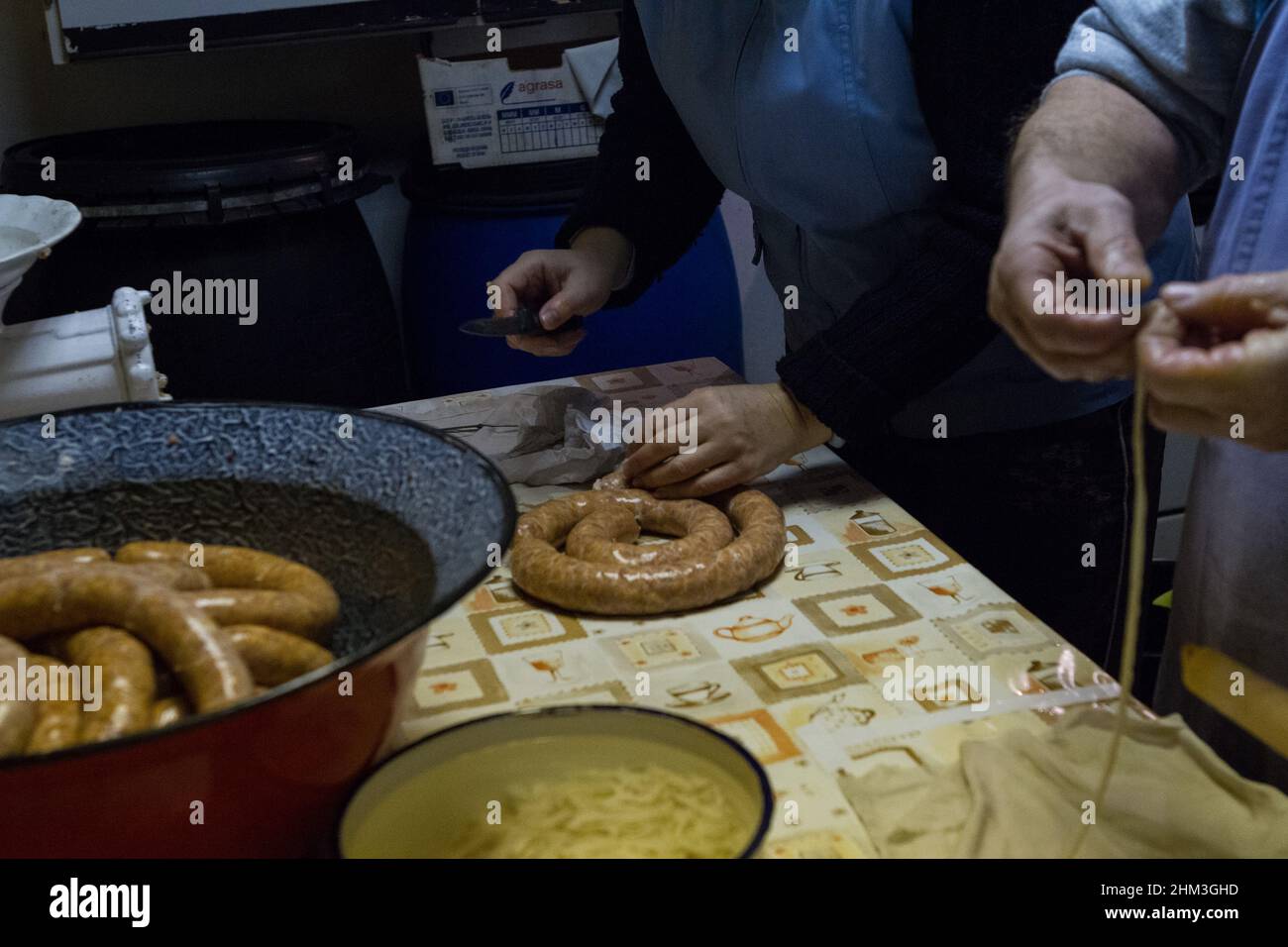 Pig slaughter tradition hi-res stock photography and images - Alamy