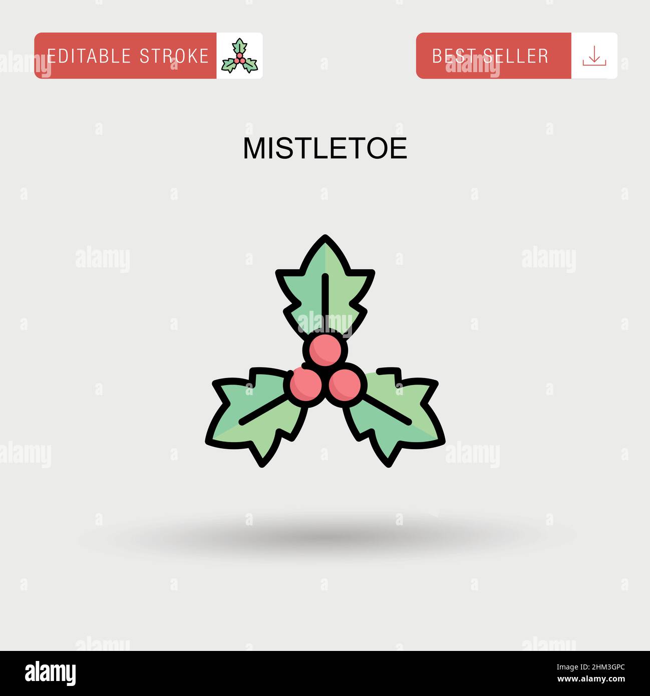 Mistletoe background Stock Vector Images - Alamy