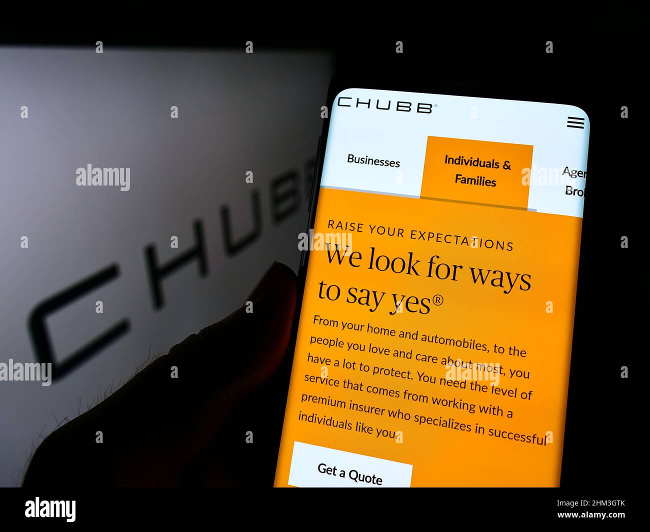 Chubb logo hi-res stock photography and images - Alamy