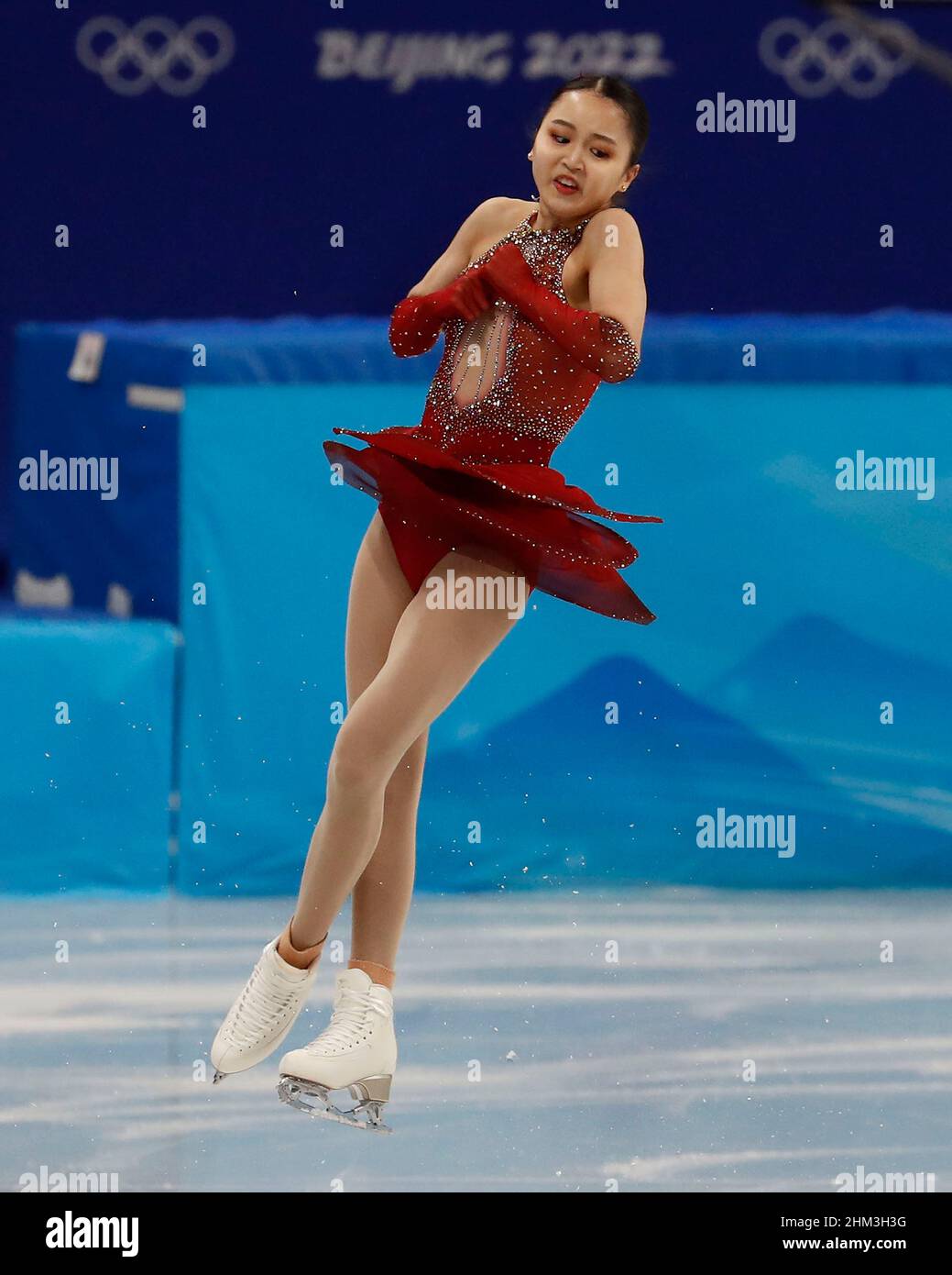 Beijing, Hebei, China. 7th Feb, 2022. Zhu Yi (CHN) performing in the ...