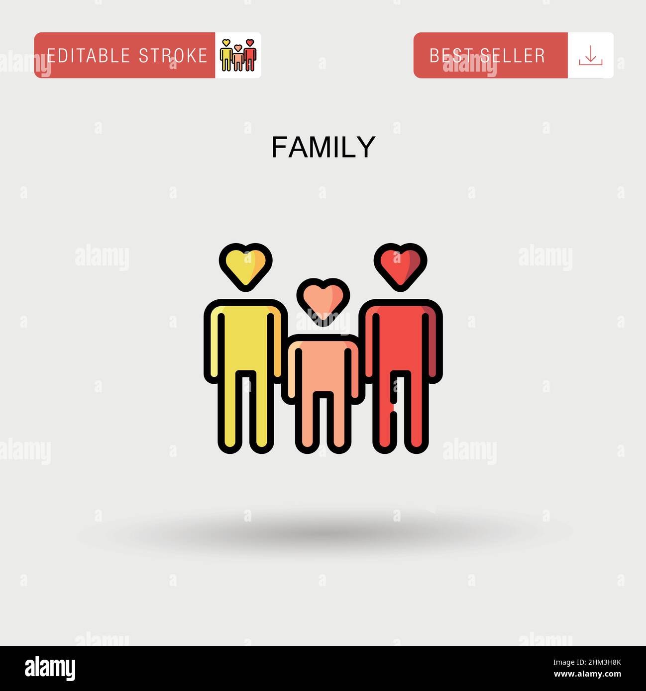 Family Simple vector icon Stock Vector Image & Art - Alamy