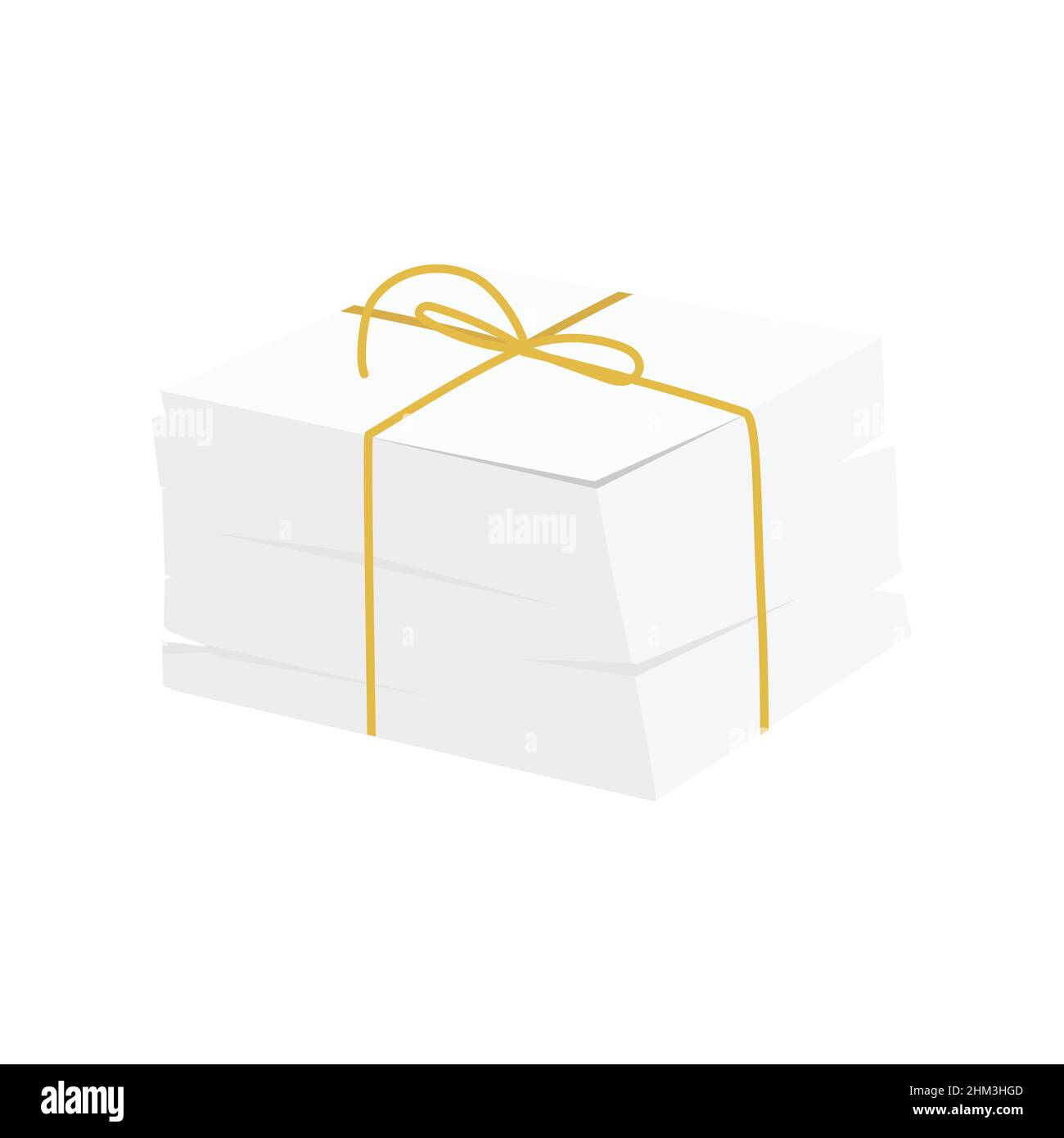 A bunch of fresh paper or newspapers isolated on white background ...