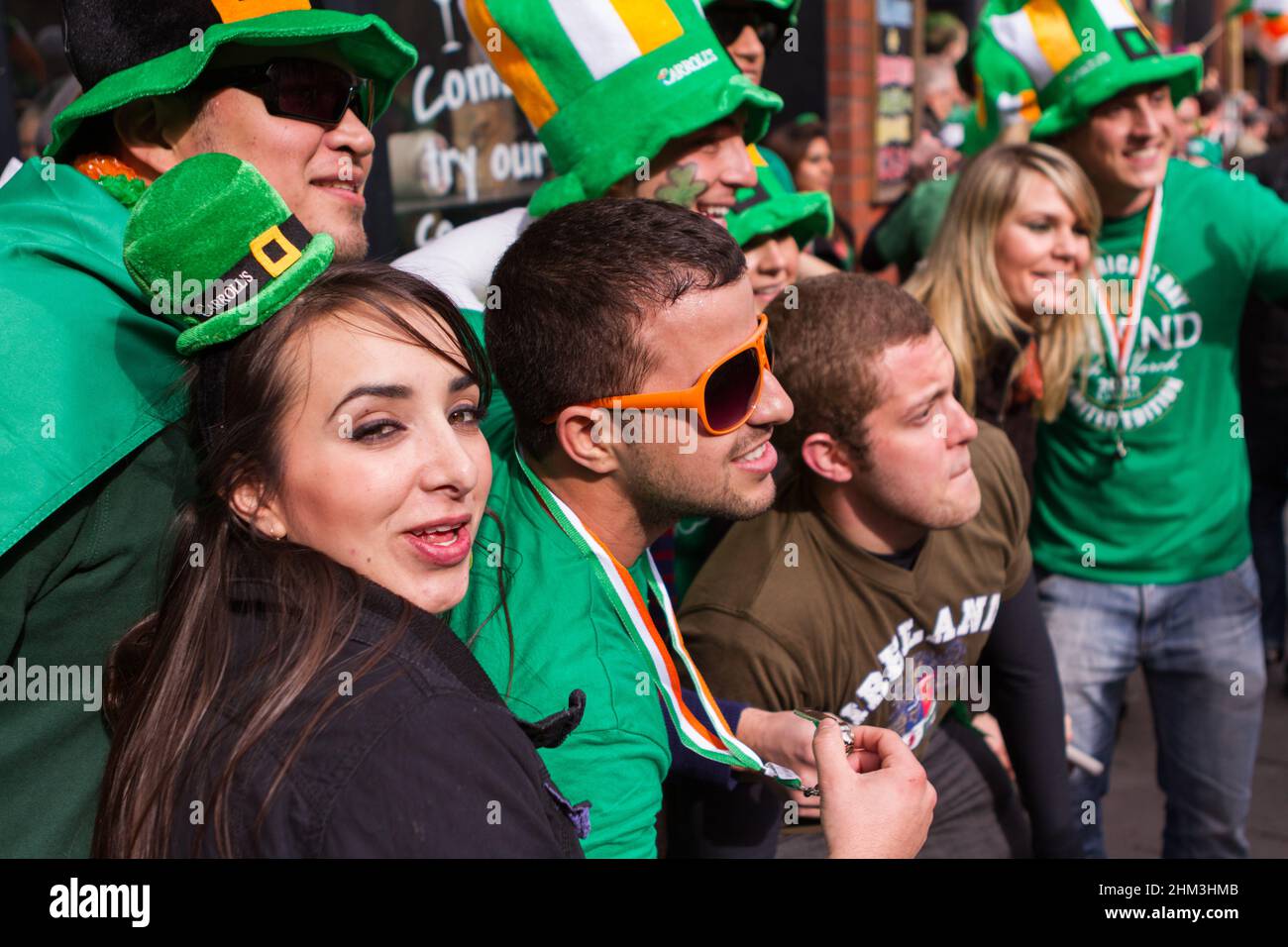 St Patrick's Day celebration in Dublin, Ireland Stock Photo - Alamy