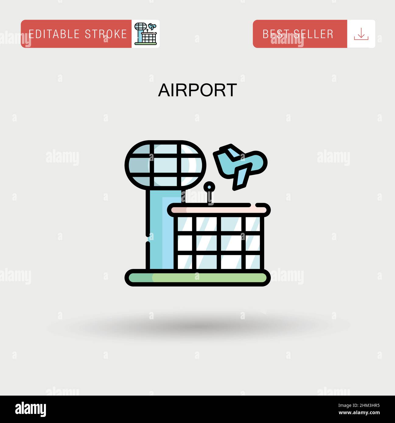 Airport Simple vector icon Stock Vector Image & Art - Alamy