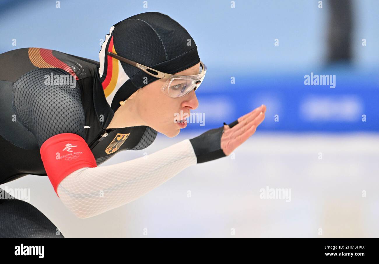 Beijing, China. 07th Feb, 2022. Olympics, speed skating, women, women's ...