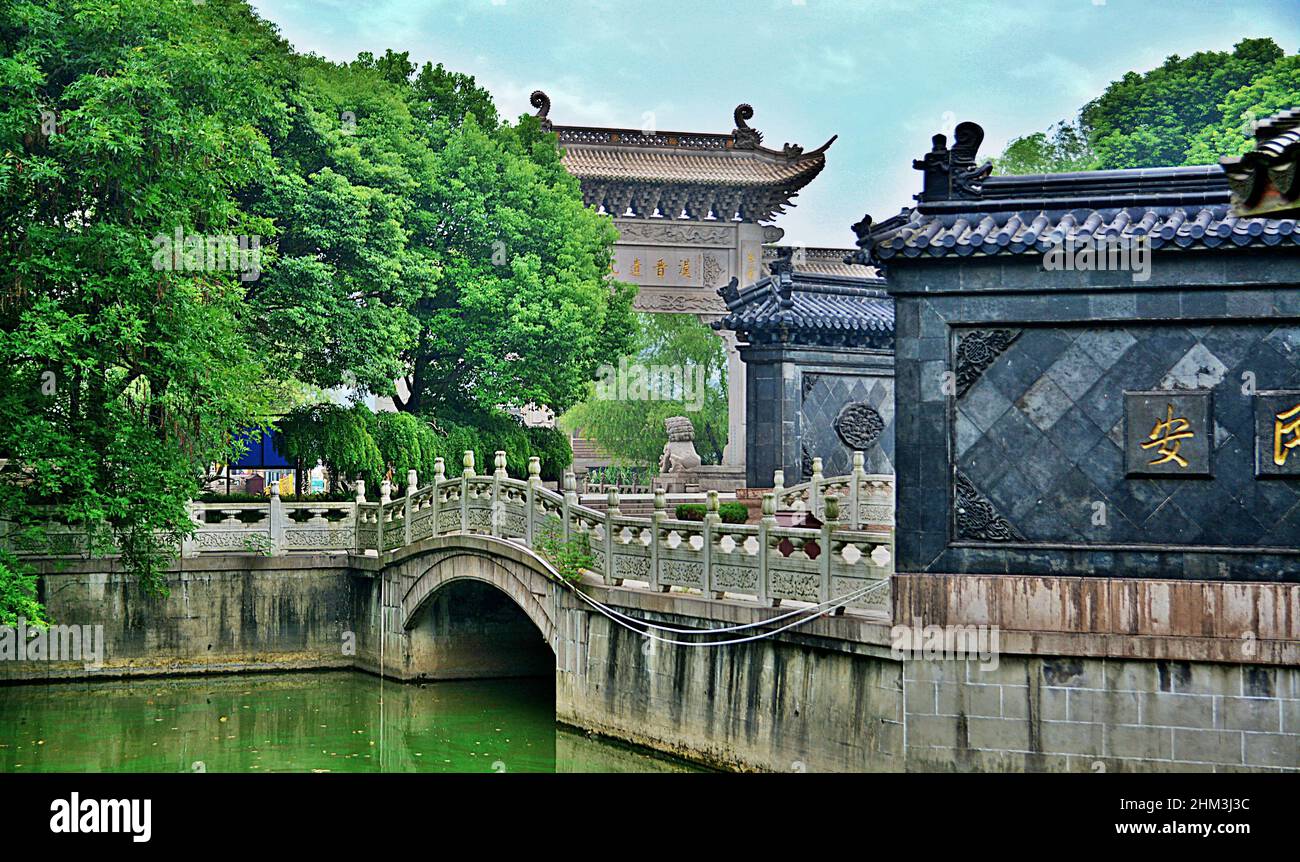 Landscape view of the Asian architecture Stock Photo - Alamy
