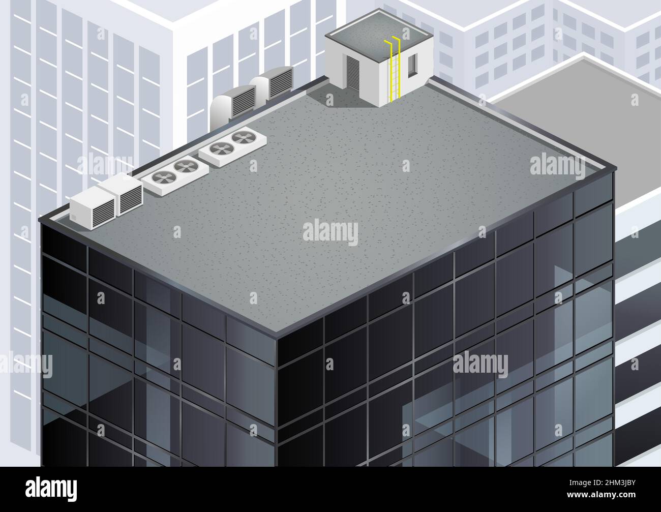 Isometric skyscraper roof Stock Vector Image & Art - Alamy