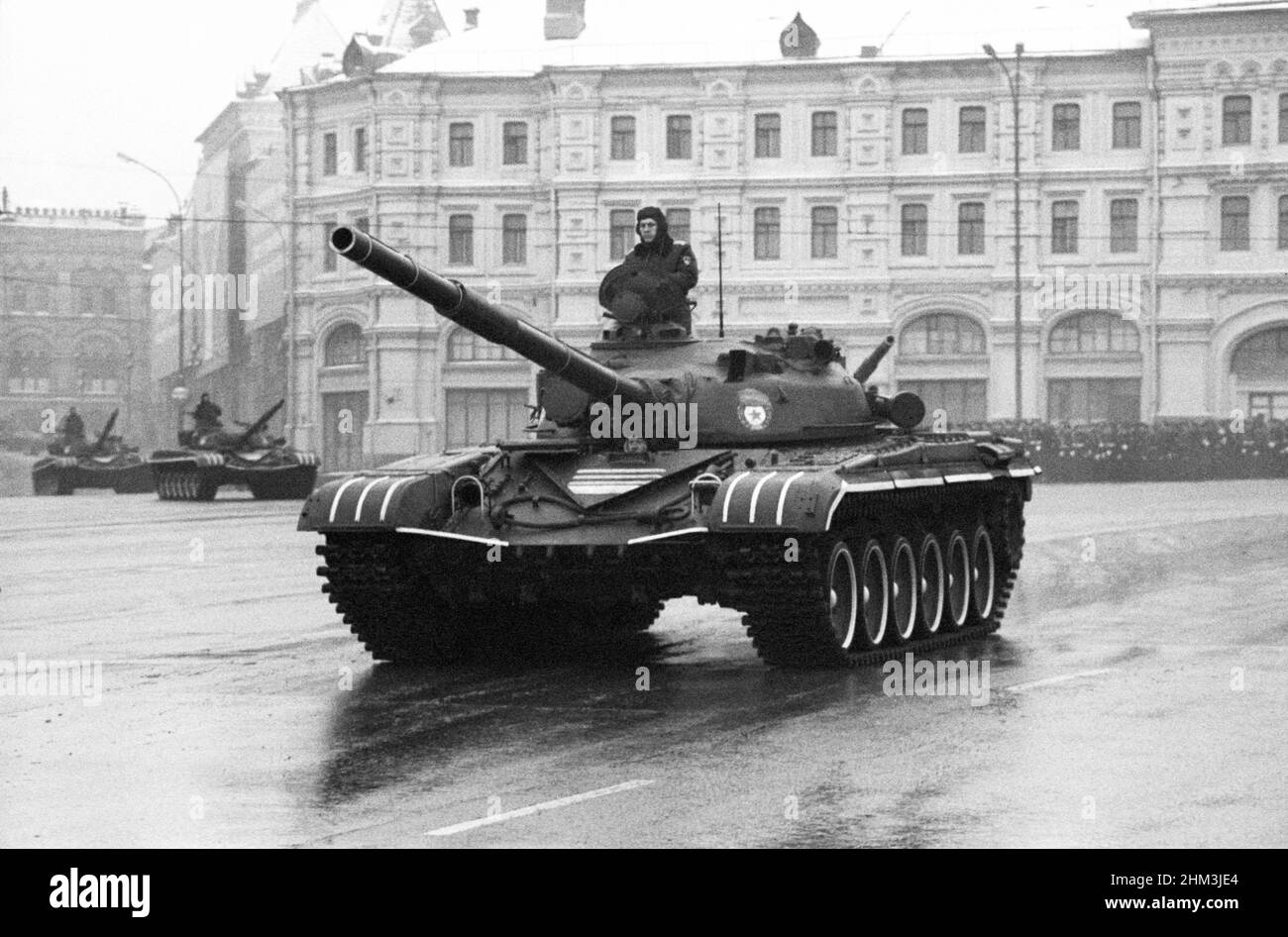 Tank parade red square moscow Black and White Stock Photos & Images - Alamy
