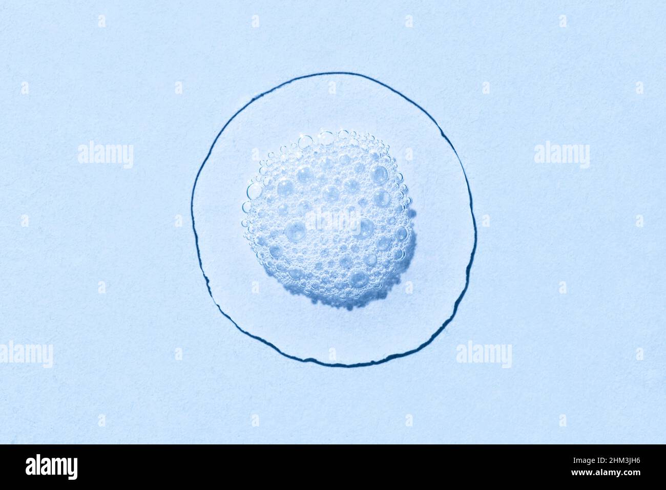 Drop of soap, shower gel or shampoo foam Stock Photo - Alamy