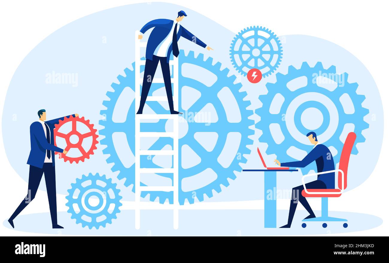 Business development process and financial mechanism. Manager working ...