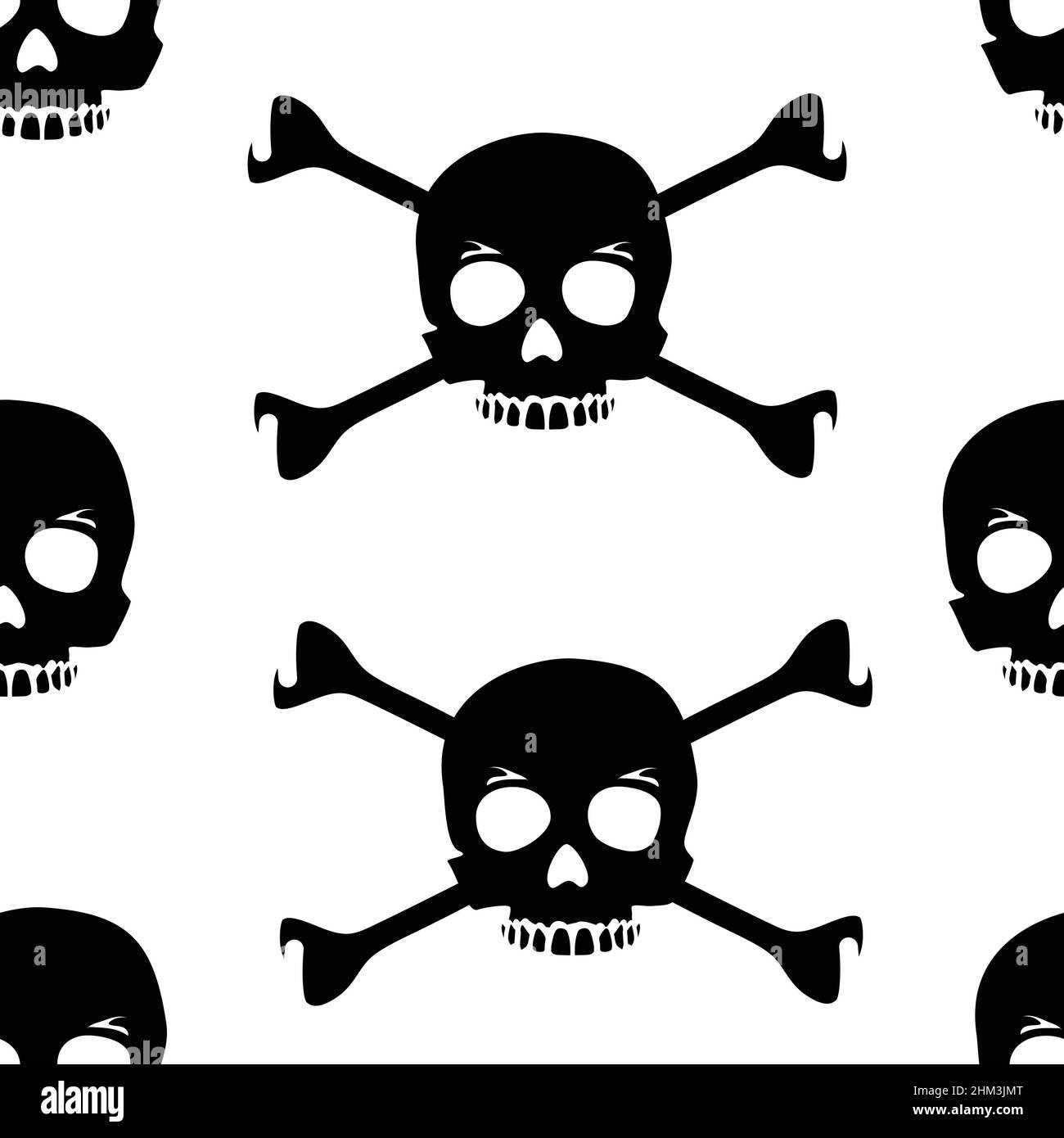 Skull seamless pattern, background. Vector Stock Vector Image & Art - Alamy