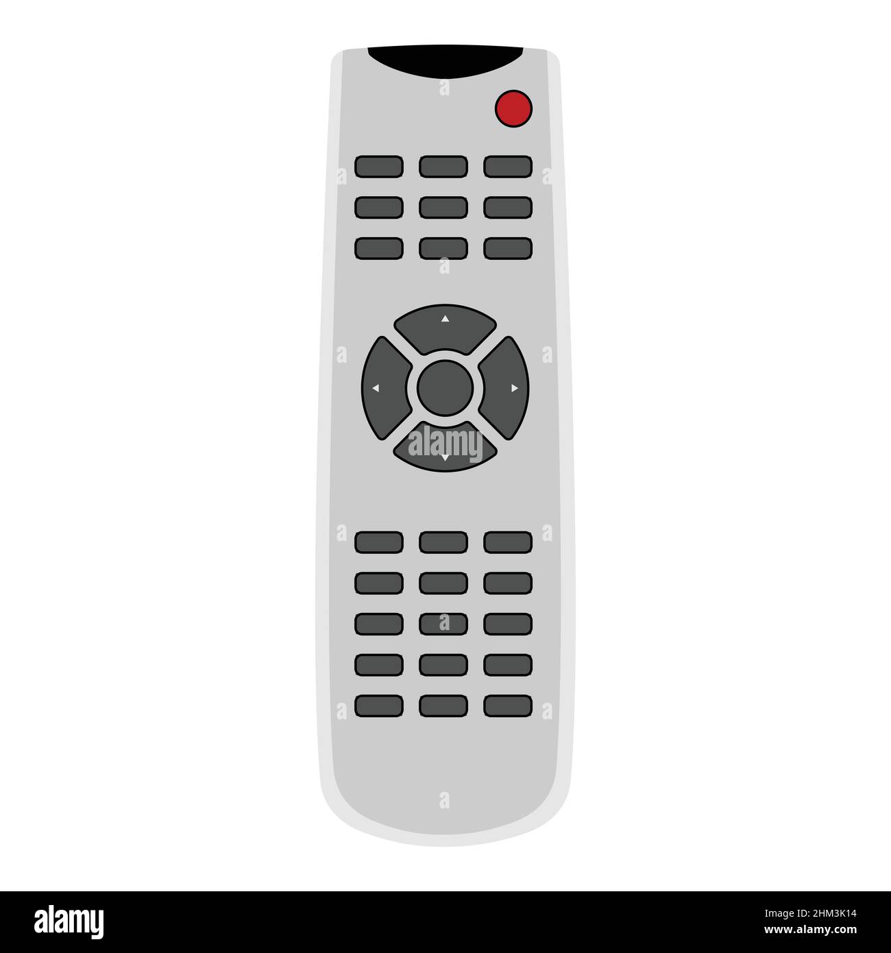 Remote control for TV or media center. Infrared controller symbol ...