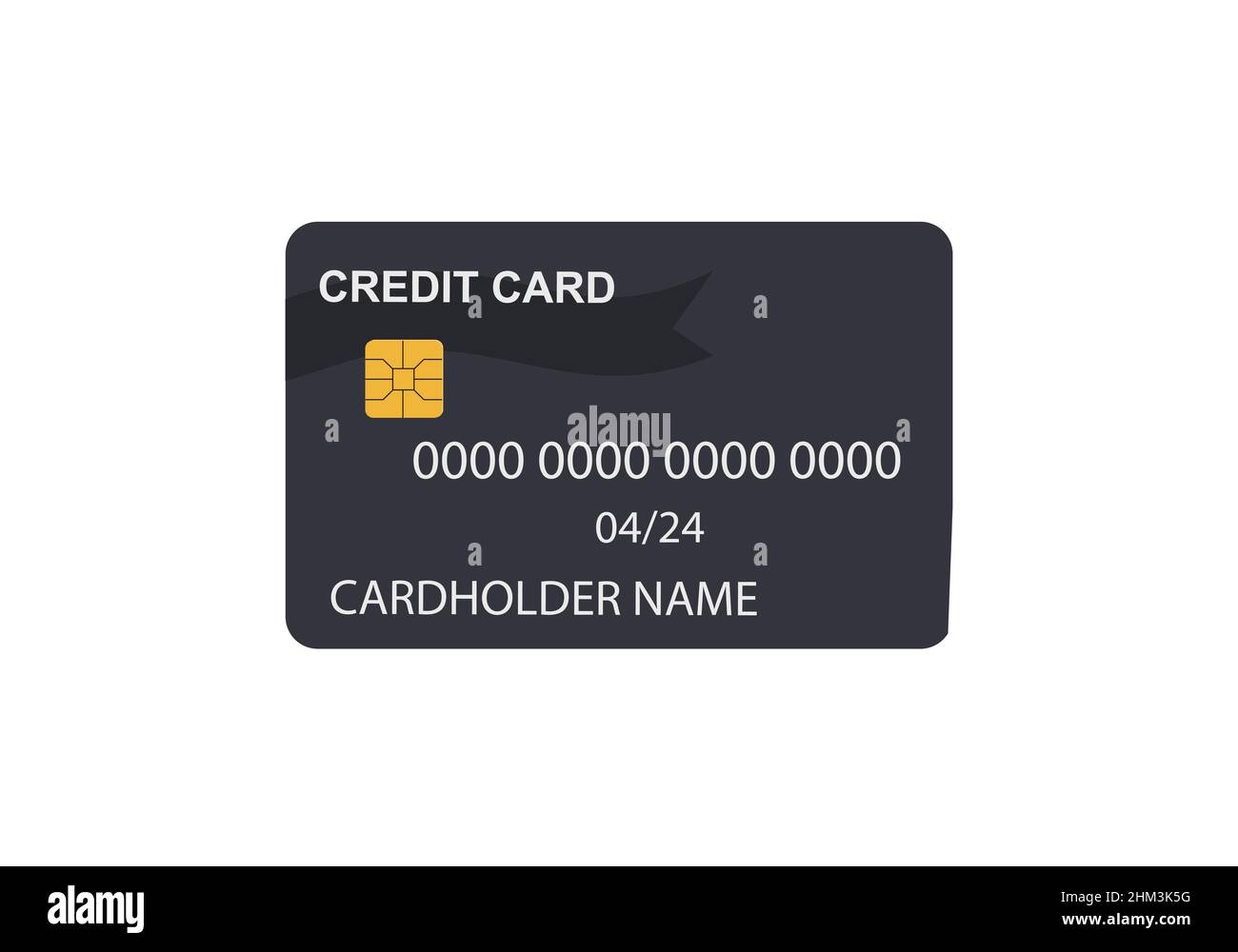 Credit card design isolated on white background. Vector Stock Vector ...