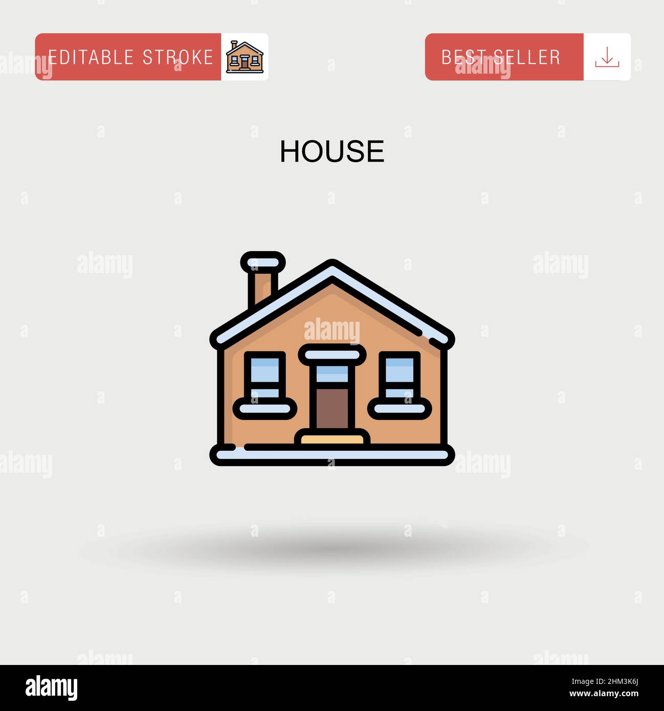 House Simple vector icon Stock Vector Image & Art - Alamy