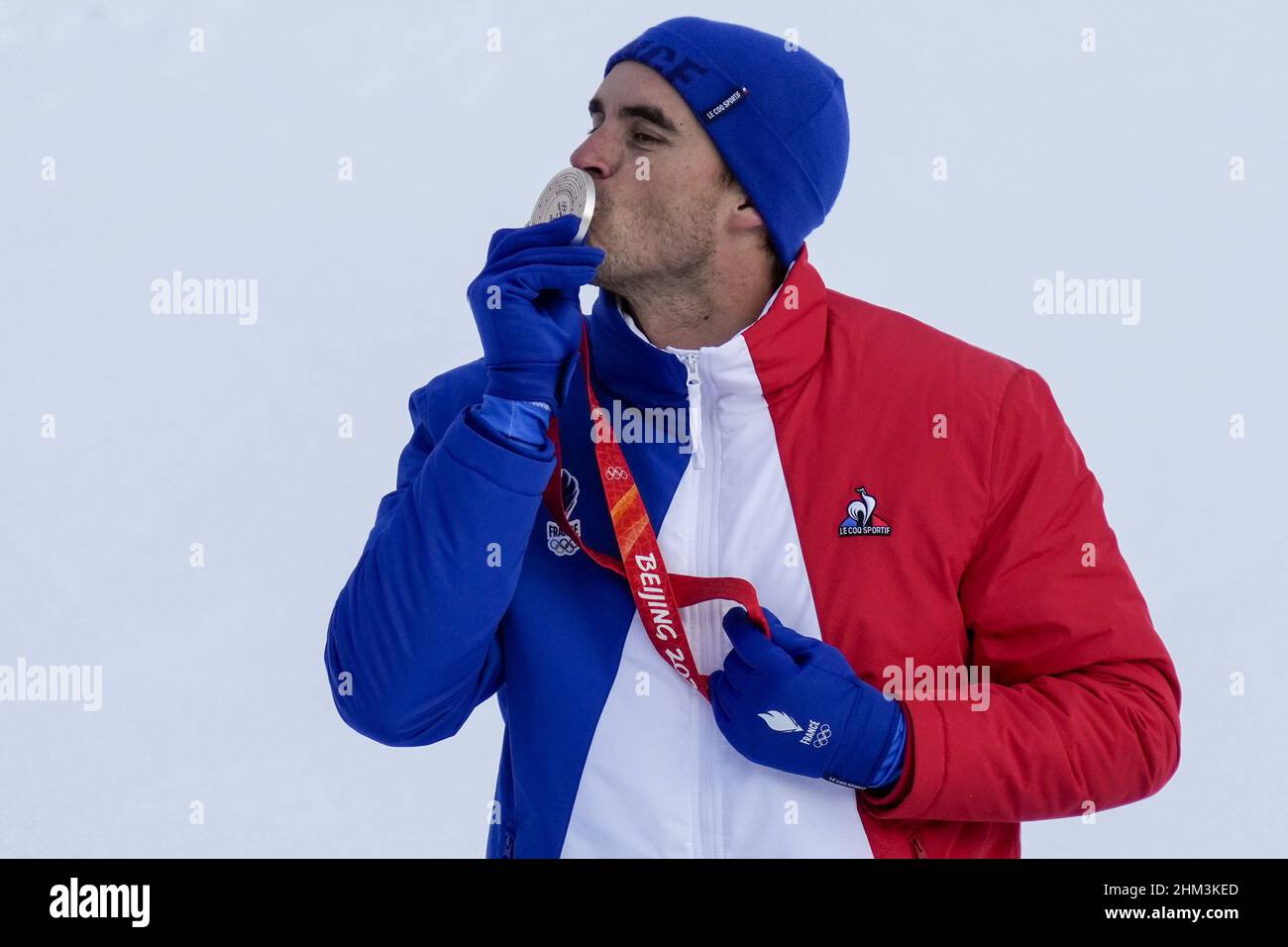 Beijing, China. 07th Feb, 2022. France's silver medalist Johan Clarey ...