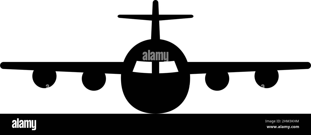 Private Jet Plane, Small Jetplane, Warplane. Flat Vector Icon ...