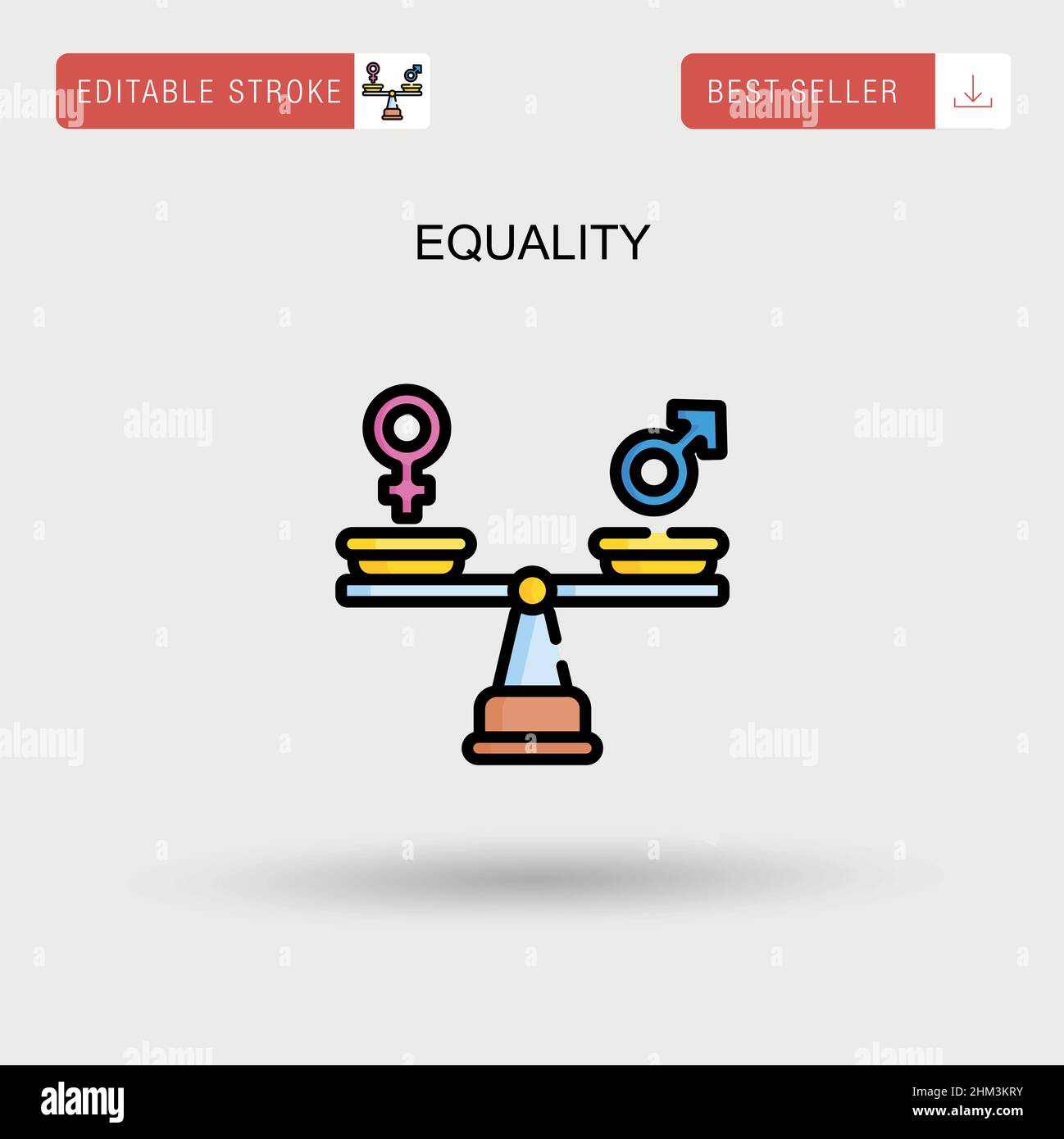Equality Simple vector icon Stock Vector Image & Art - Alamy