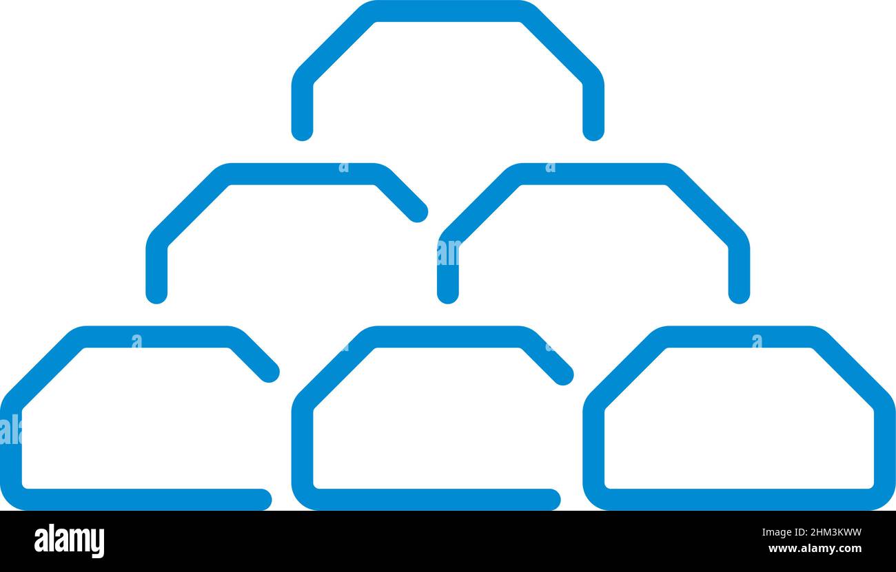 Gold Bullion Icon. Editable Bold Outline With Color Fill Design. Vector ...