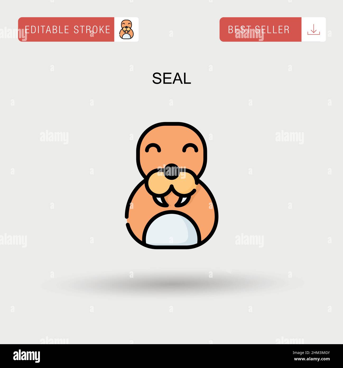 Seal Simple vector icon Stock Vector Image & Art - Alamy