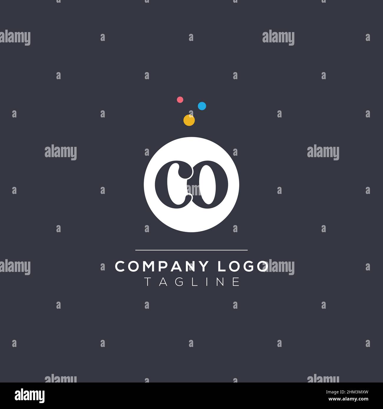 CA Initial Letter Design Vector with bubble Dots. Vector Lettering ...