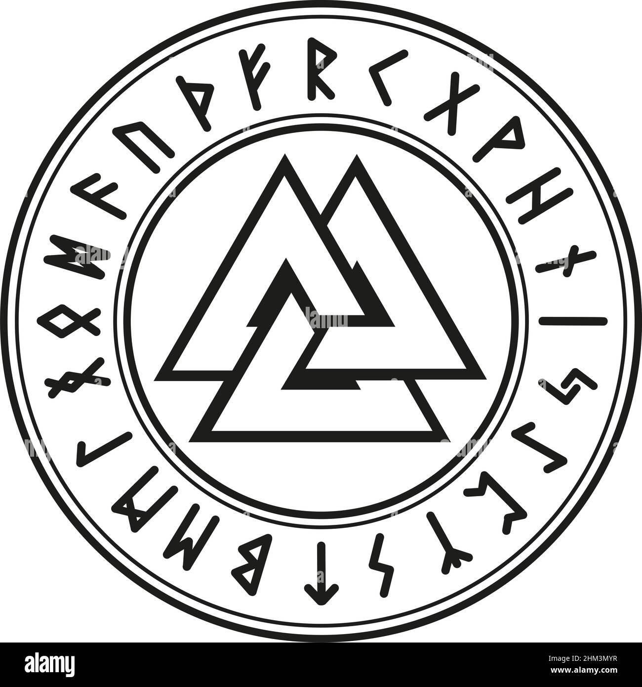 Valknut vector vectors Stock Vector Images - Alamy