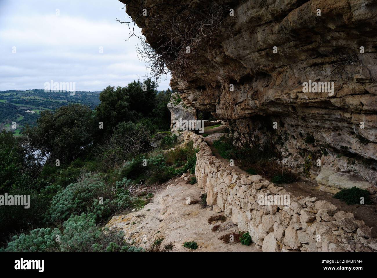 The path to Via Ferrata of the Queen Stock Photo - Alamy