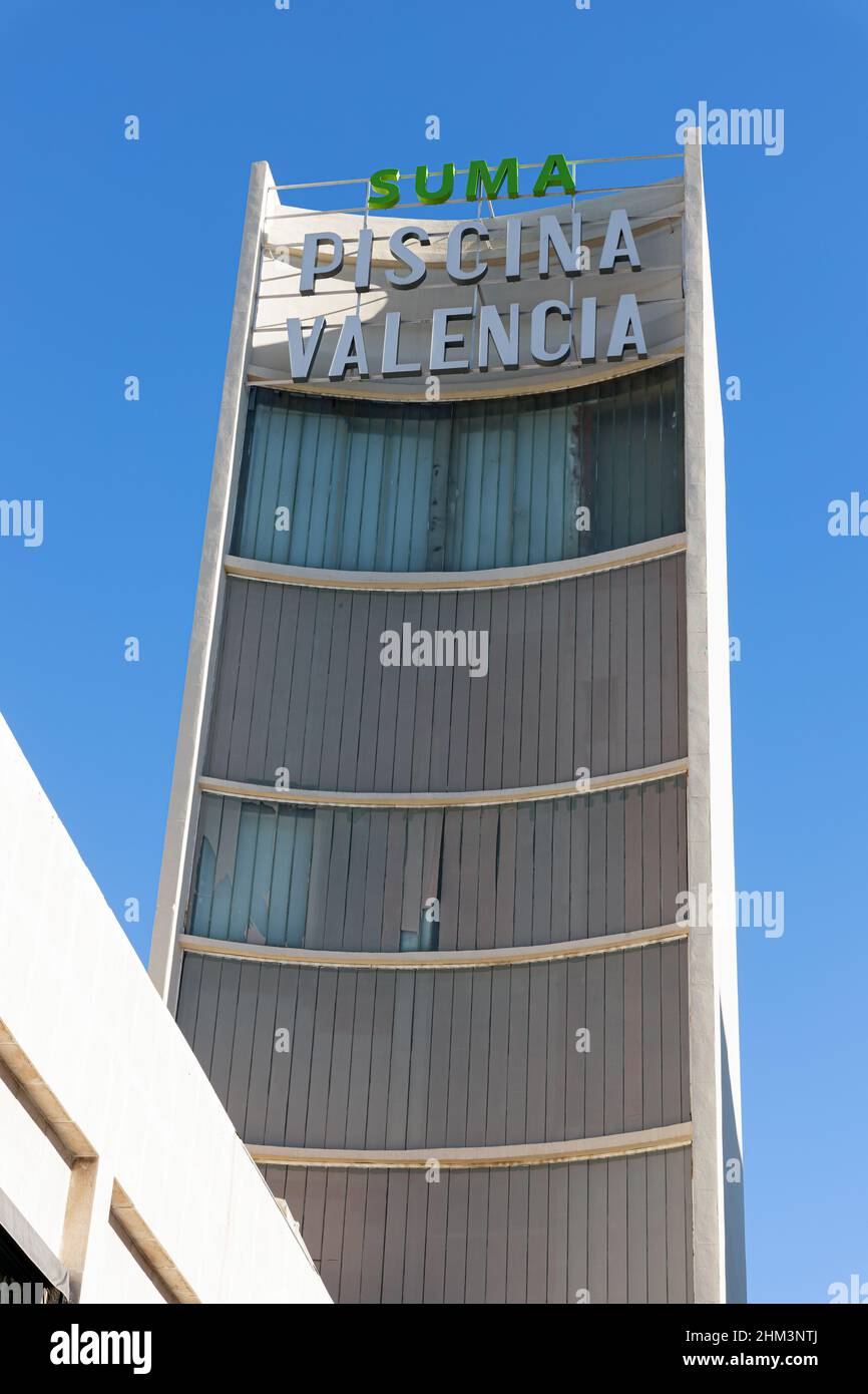 VALENCIA, SPAIN - FEBRUARY 02, 2022: Suma Fitness Club, management of ...