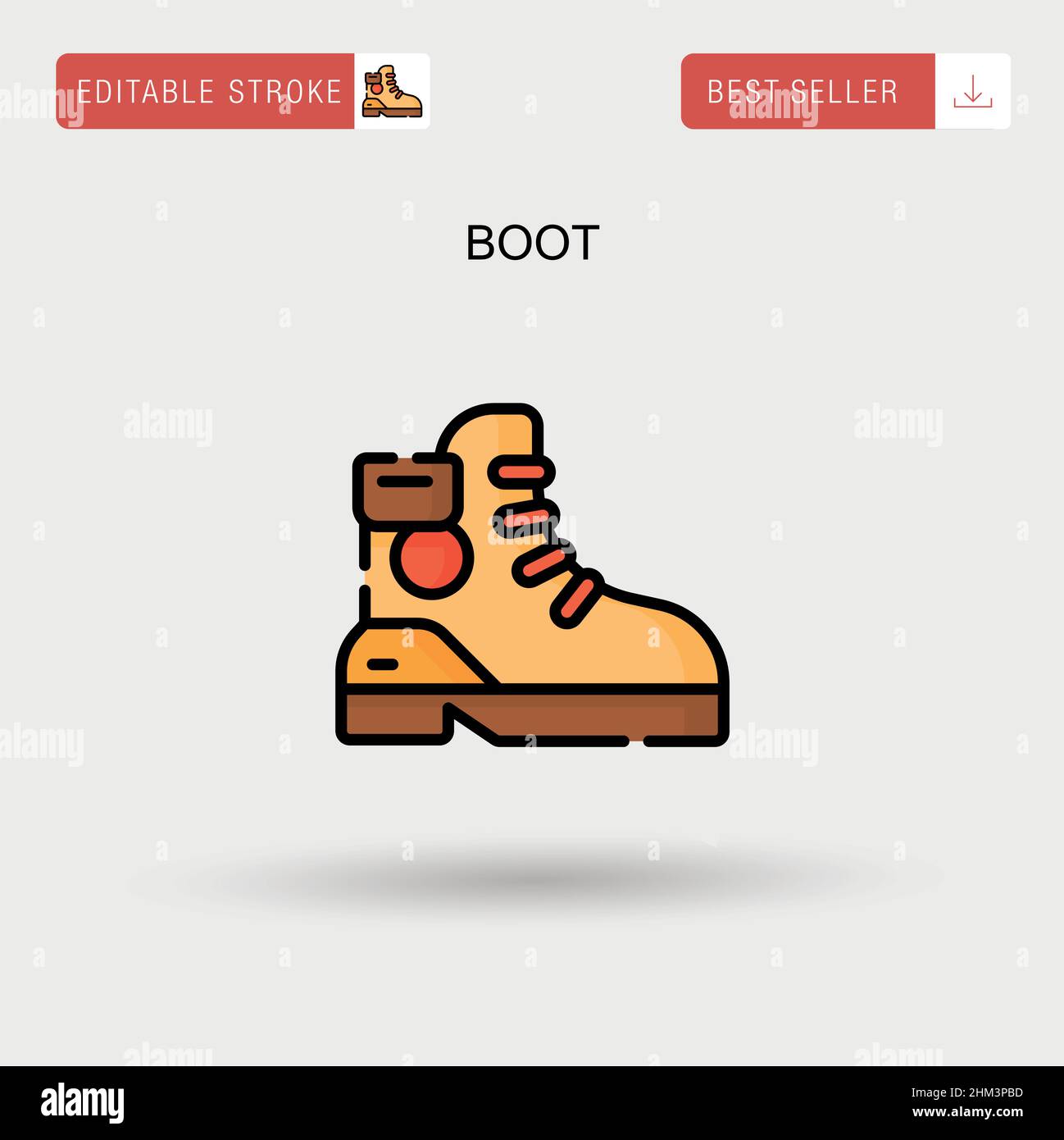 Boot Simple vector icon Stock Vector Image & Art - Alamy