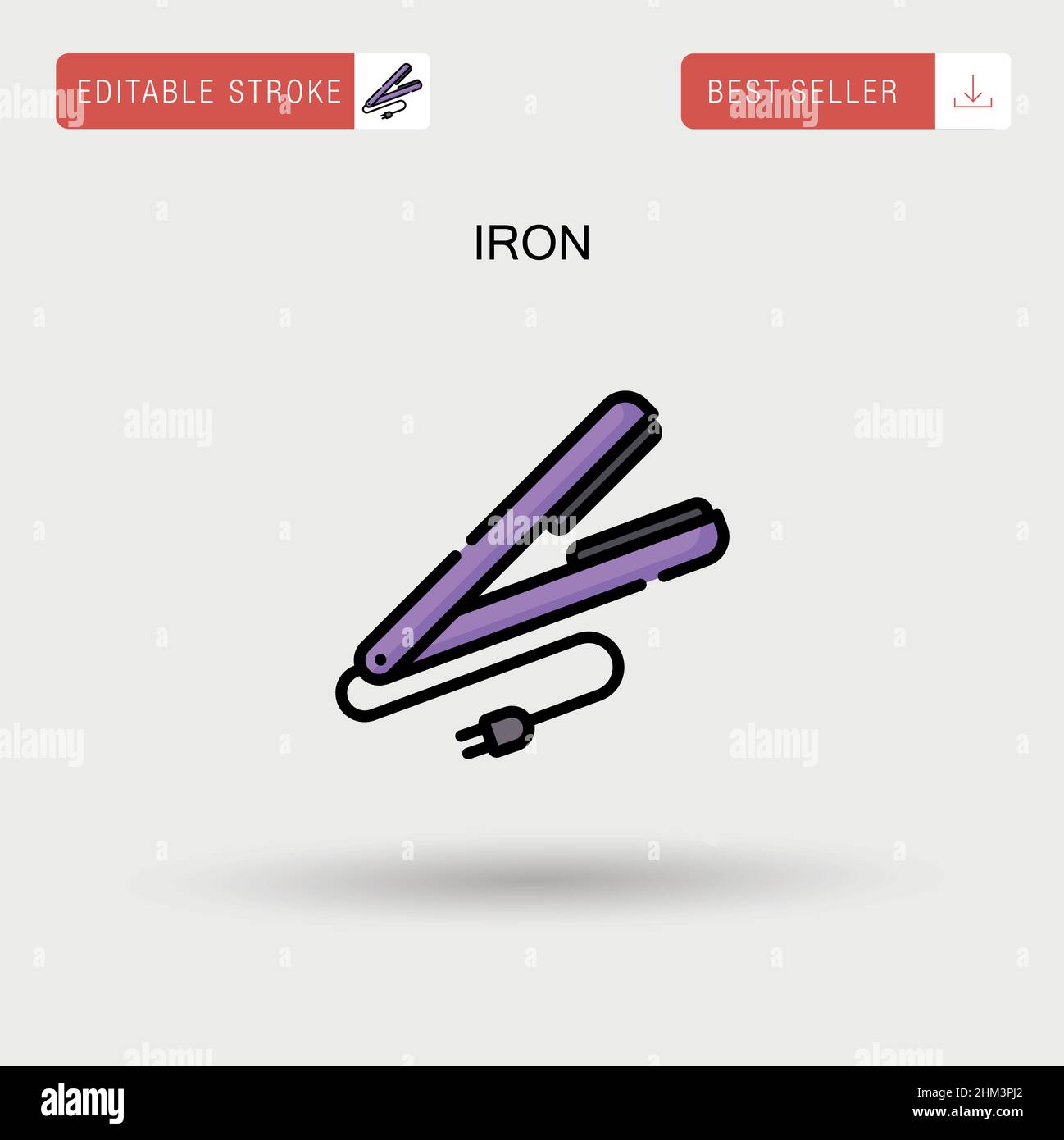 Iron Simple vector icon Stock Vector Image & Art - Alamy
