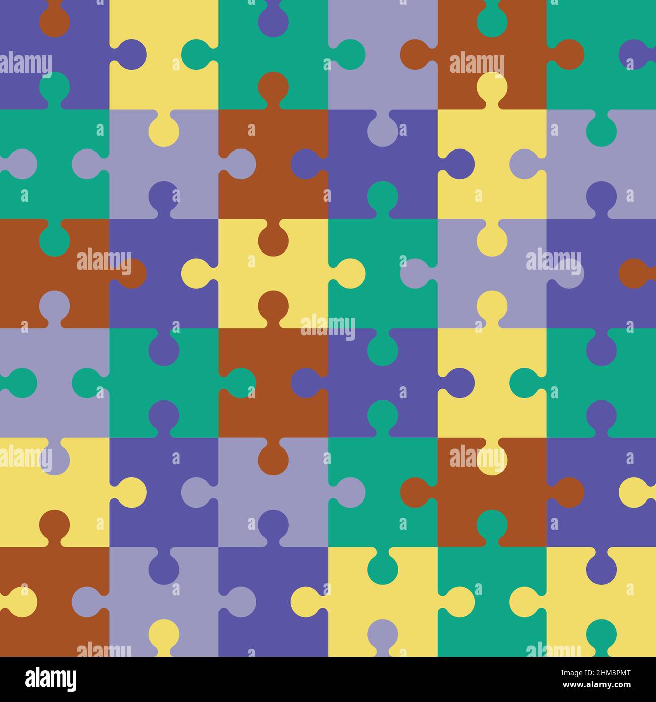 Colorful jigsaw puzzle vector seamless pattern. seamless template ...