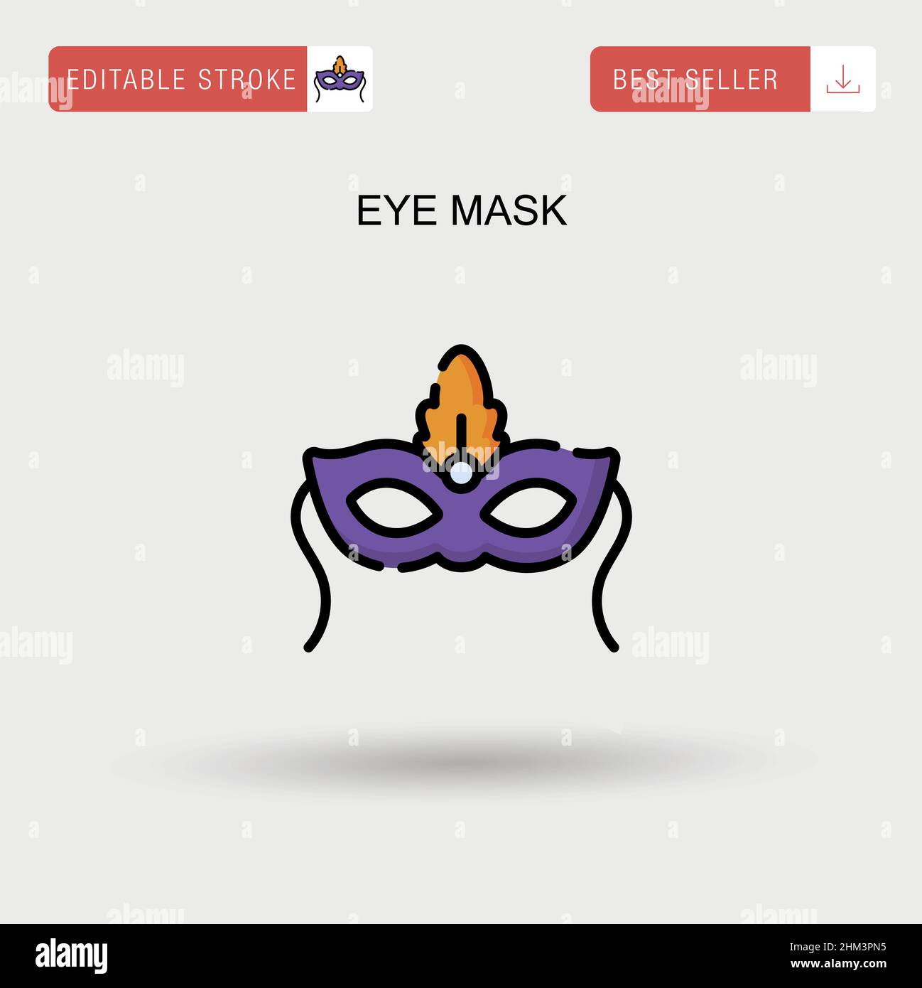 Eye mask Simple vector icon Stock Vector Image & Art - Alamy