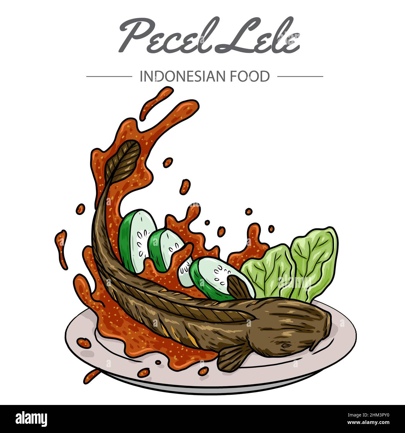 Pecel lele Stock Vector Images - Alamy