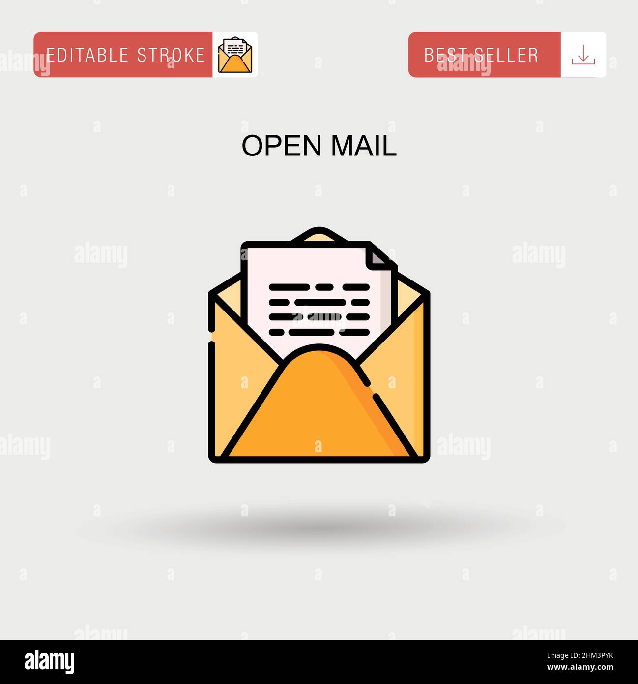 Woman opening letter Stock Vector Images - Alamy