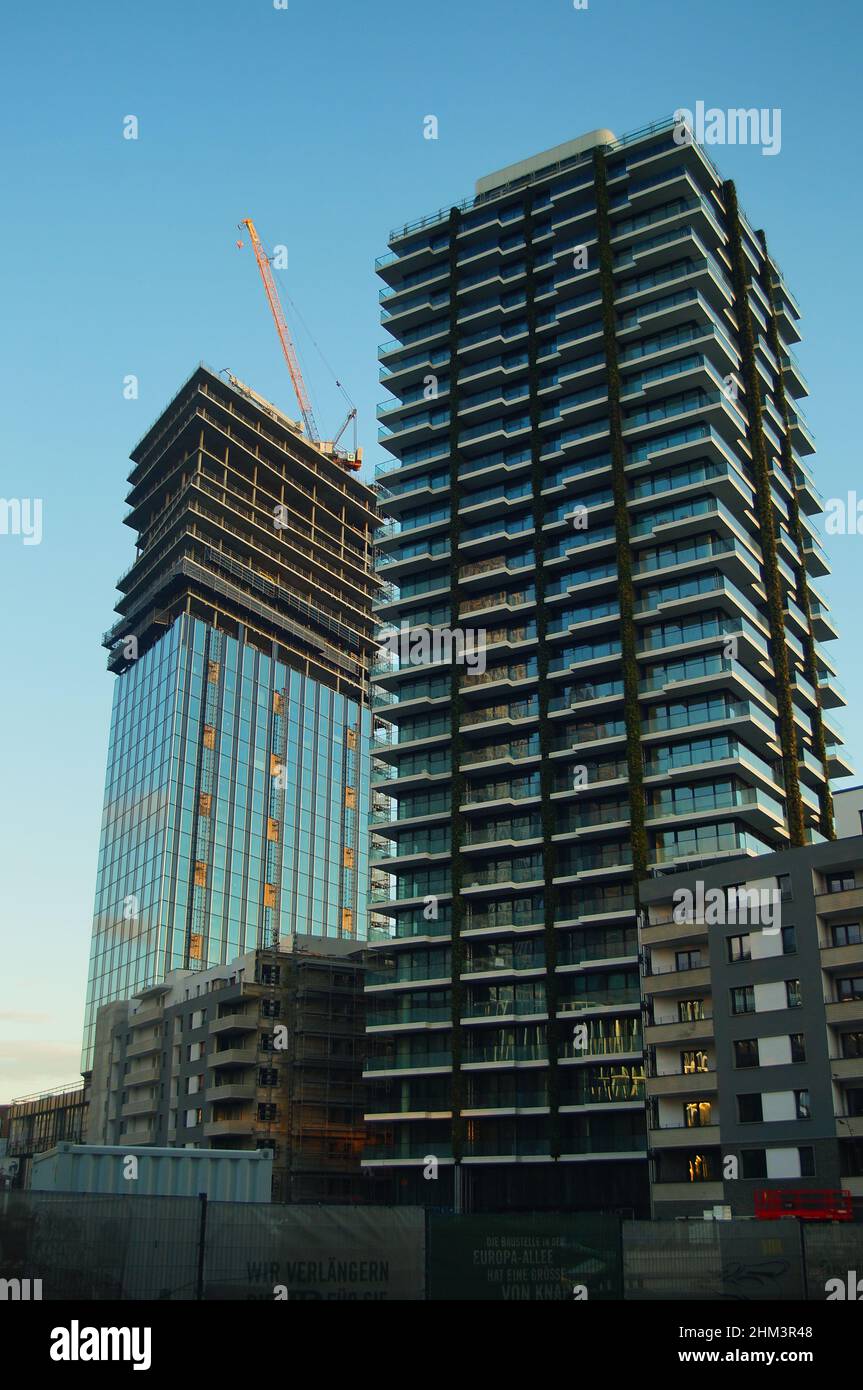 The just completed "Eden" tower and the construction site of "The Spin ...