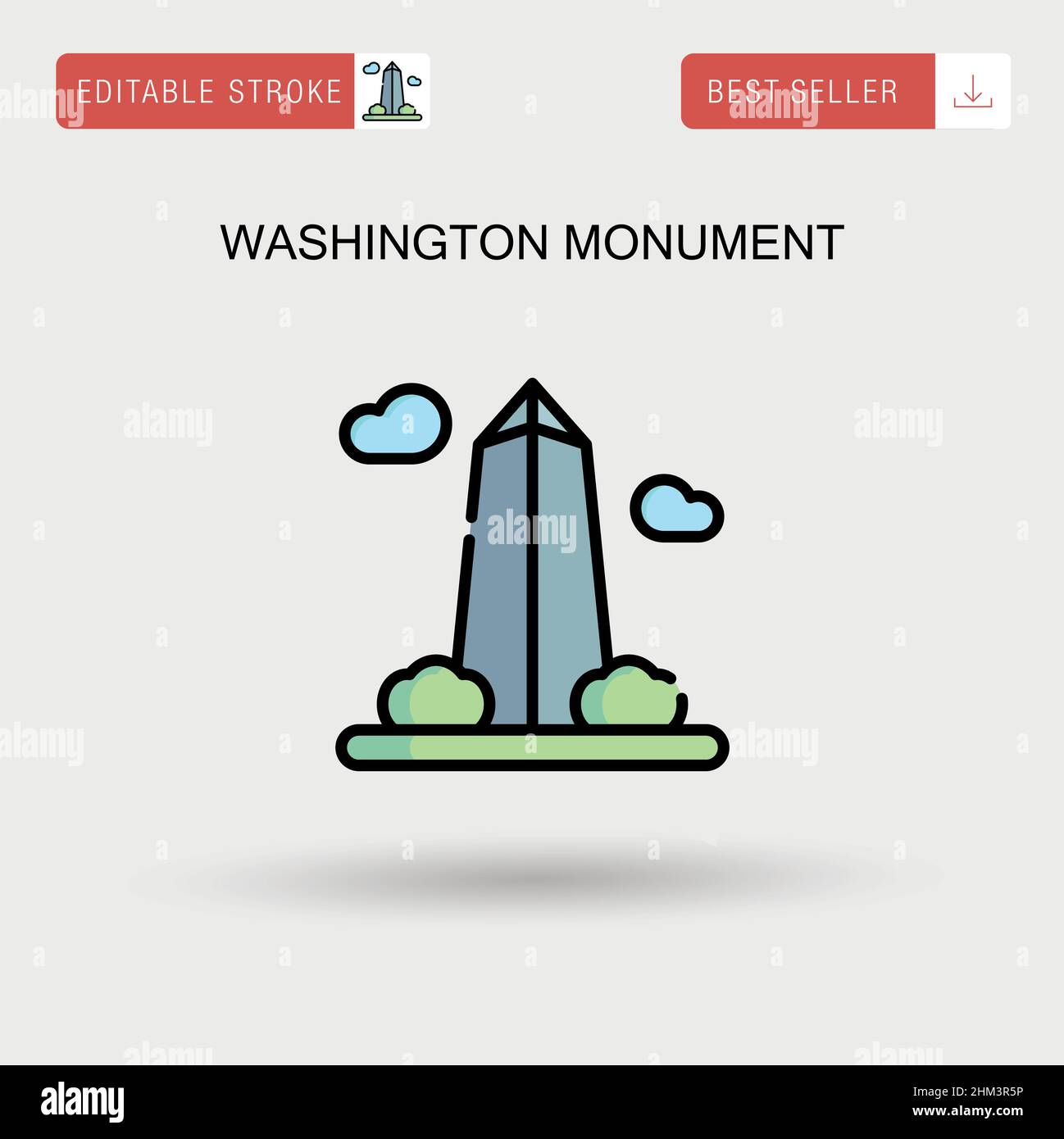 Washington monument Simple vector icon Stock Vector Image & Art - Alamy