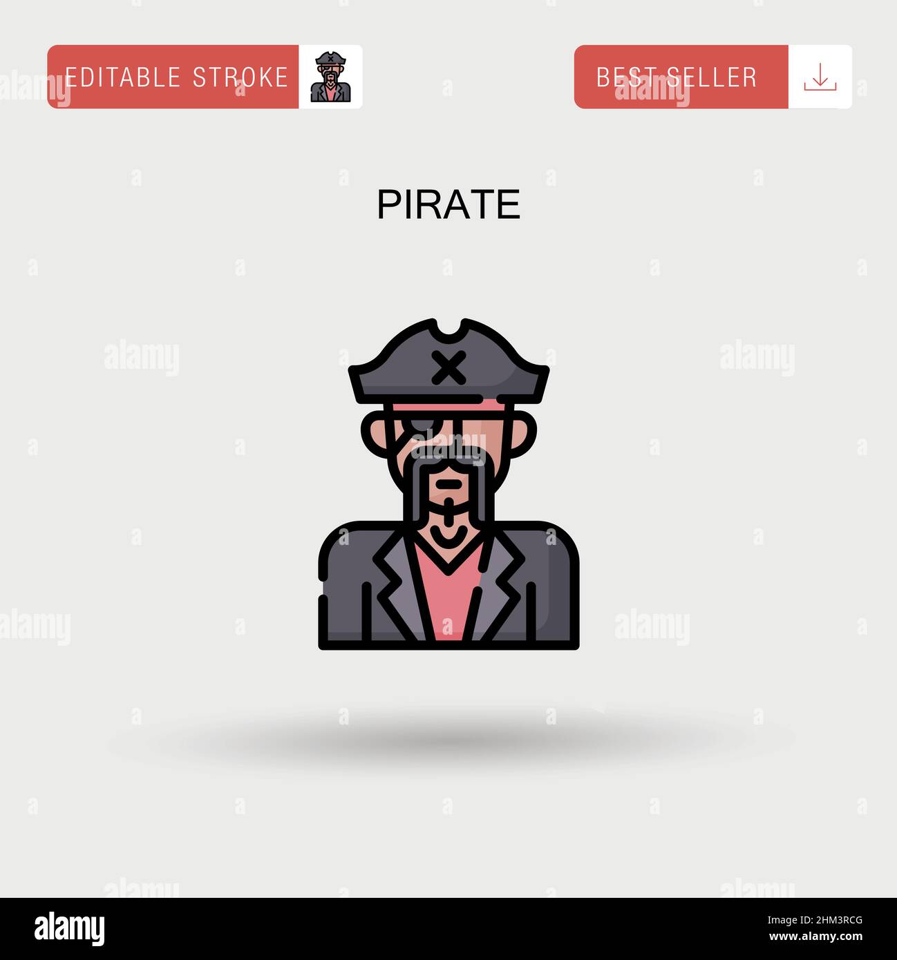 Pirate Simple vector icon Stock Vector Image & Art - Alamy