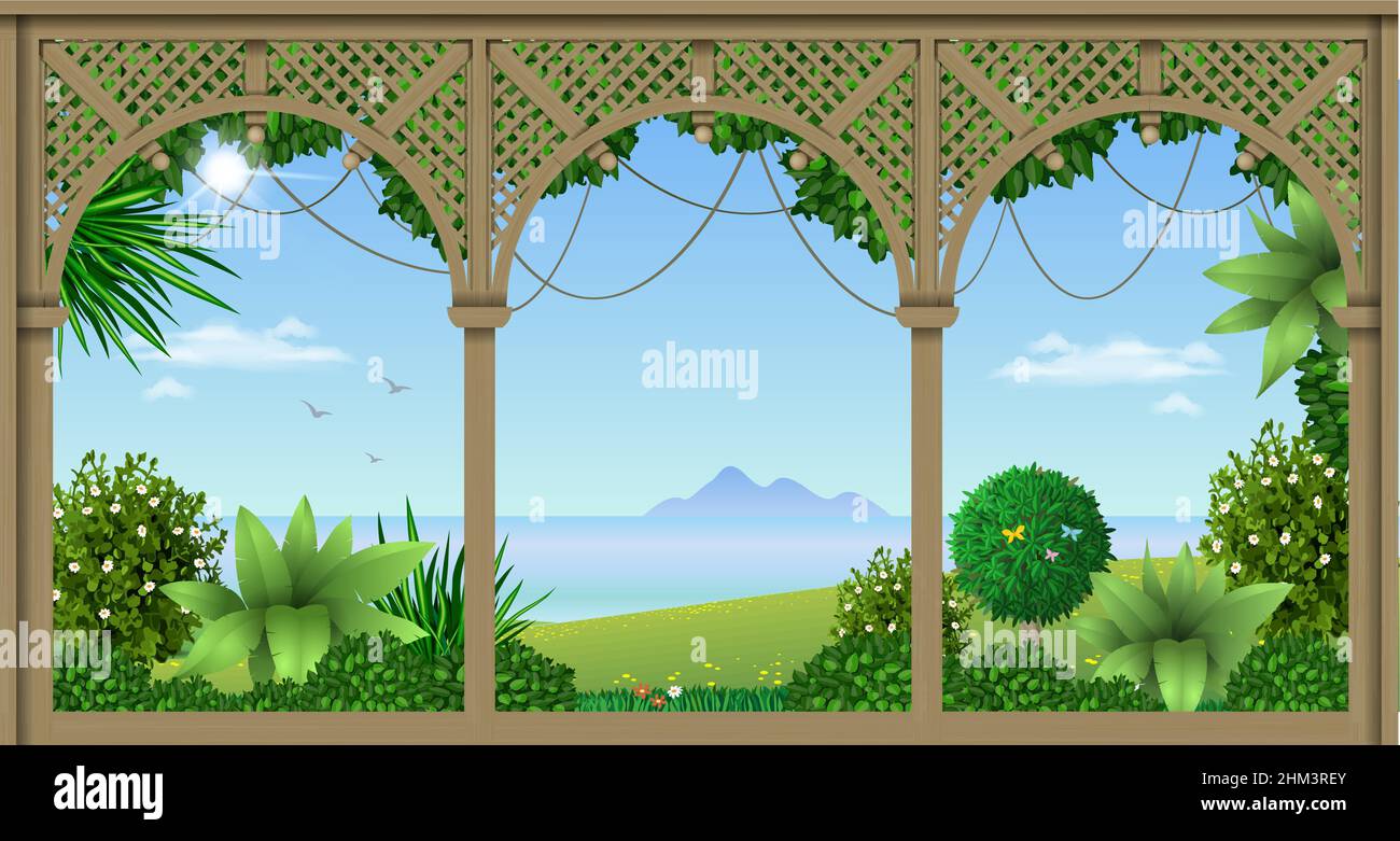 Palace veranda Stock Vector Images - Alamy