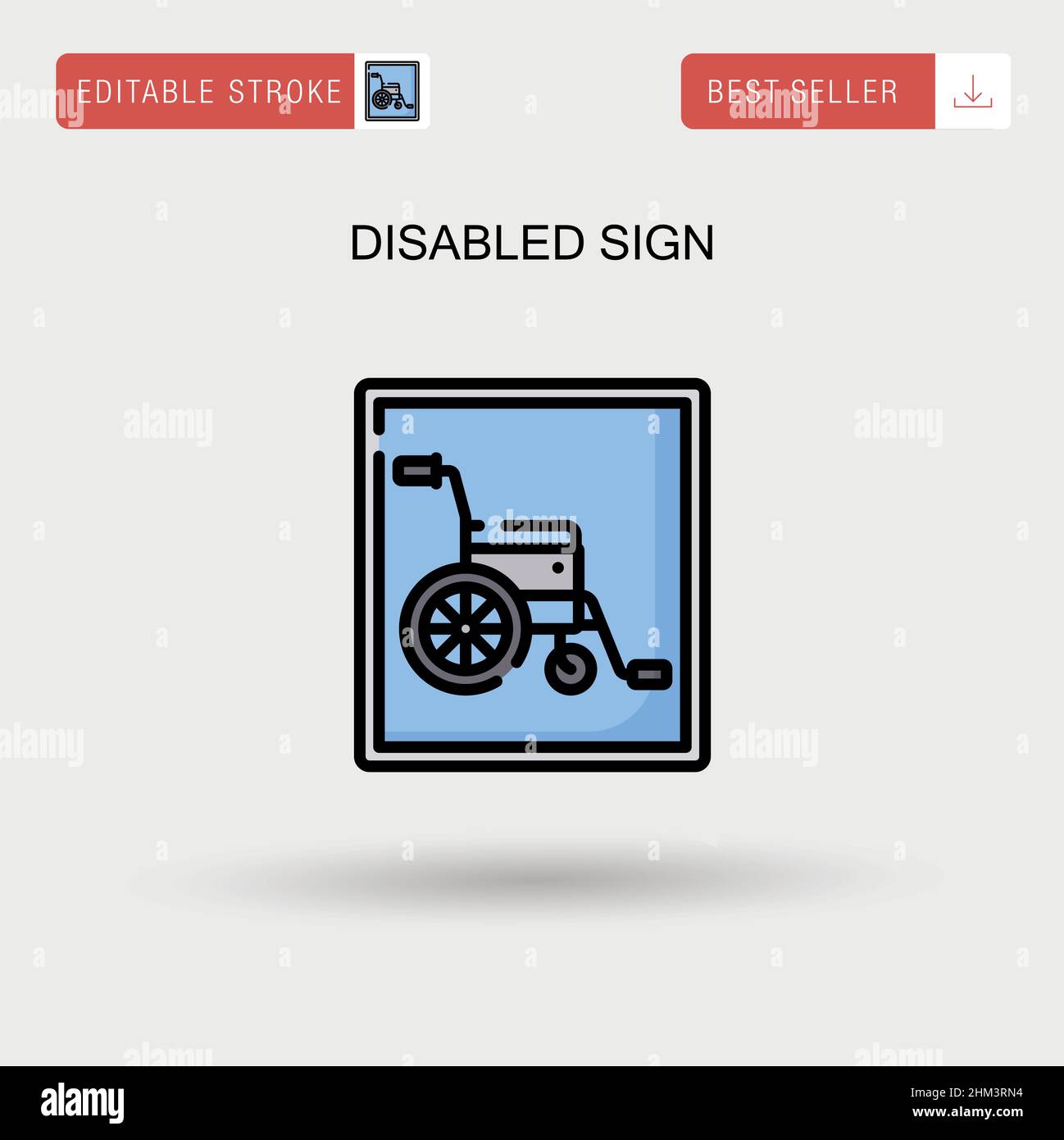 Disabled person symbol hi-res stock photography and images - Alamy