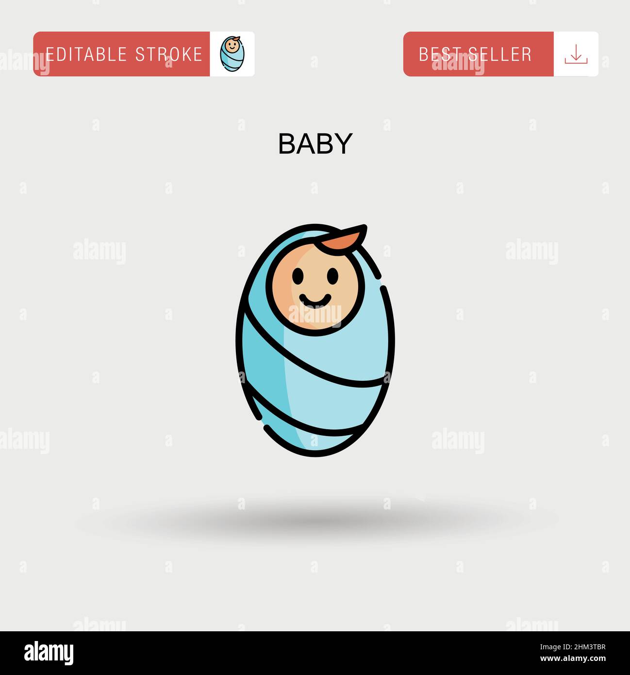 Baby Simple vector icon Stock Vector Image & Art - Alamy