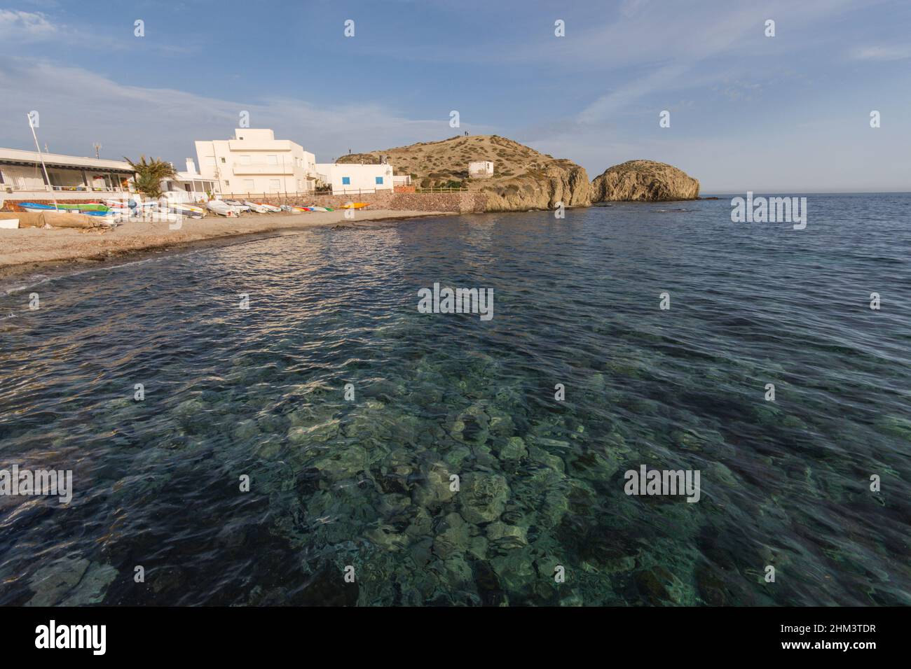 Isleta del Moro, fishing town near Los Escullos, in Cabo de Gata ...
