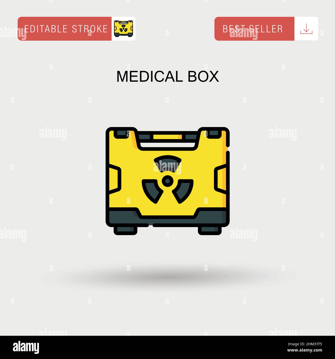 Medical box Simple vector icon Stock Vector Image & Art - Alamy