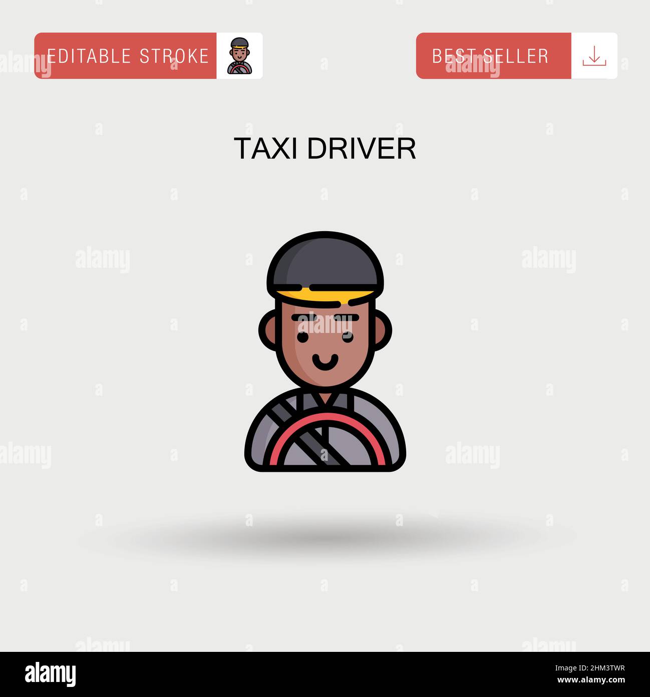 Taxi driver passenger inside cab Stock Vector Images - Alamy